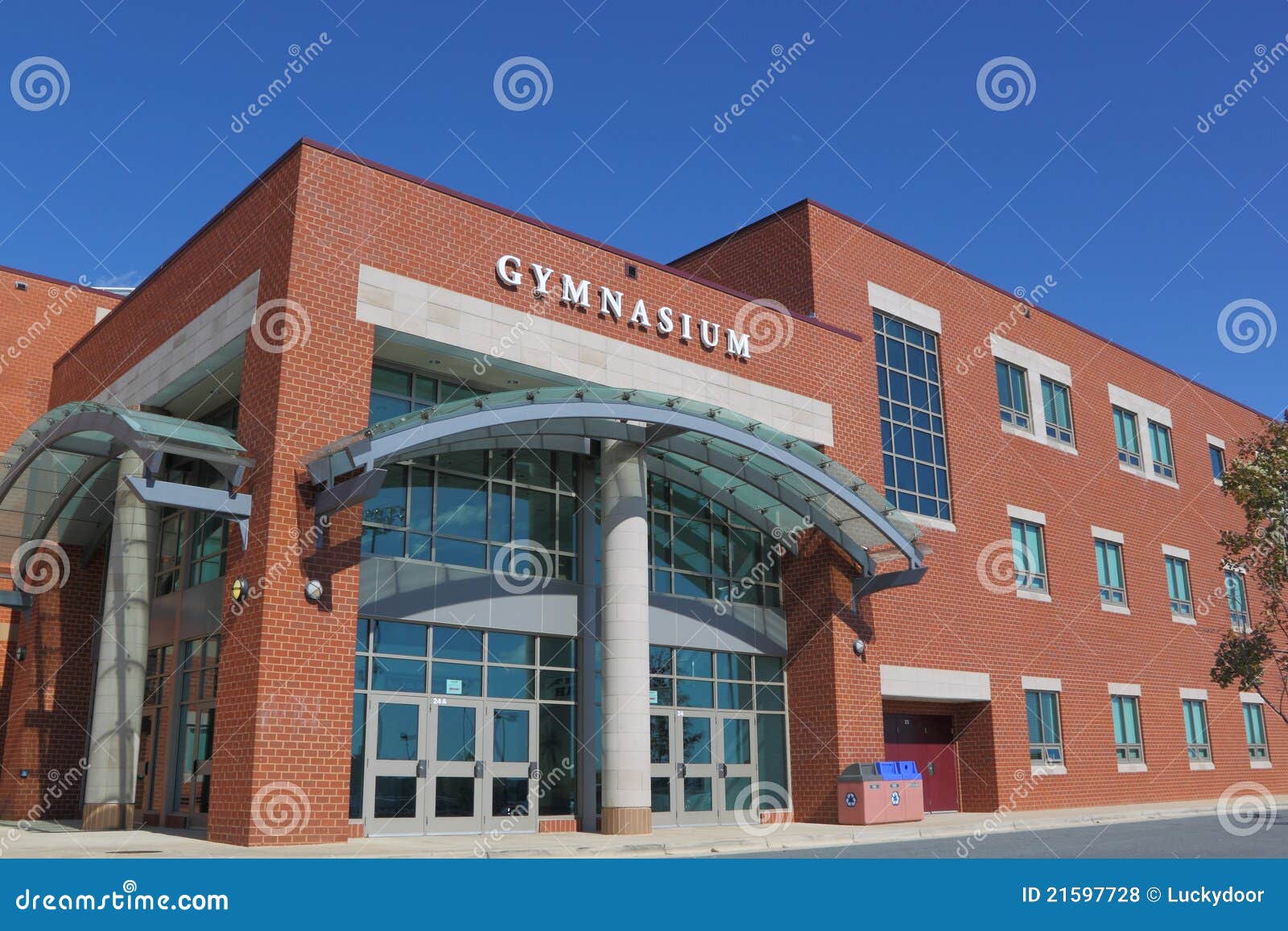 Gymnasium stock photo. Image of glass, window, athletics - 21597728