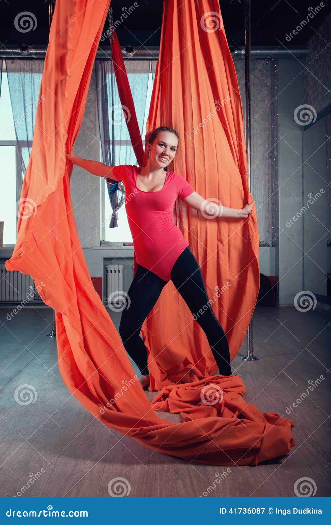 Gymnast stock image. Image of exercise, aerial, body - 41736087