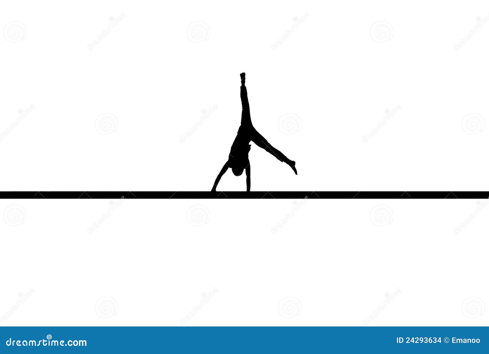 3d Man Doing Cartwheel And Showing Victory V Hand Sign Isolated On ...
