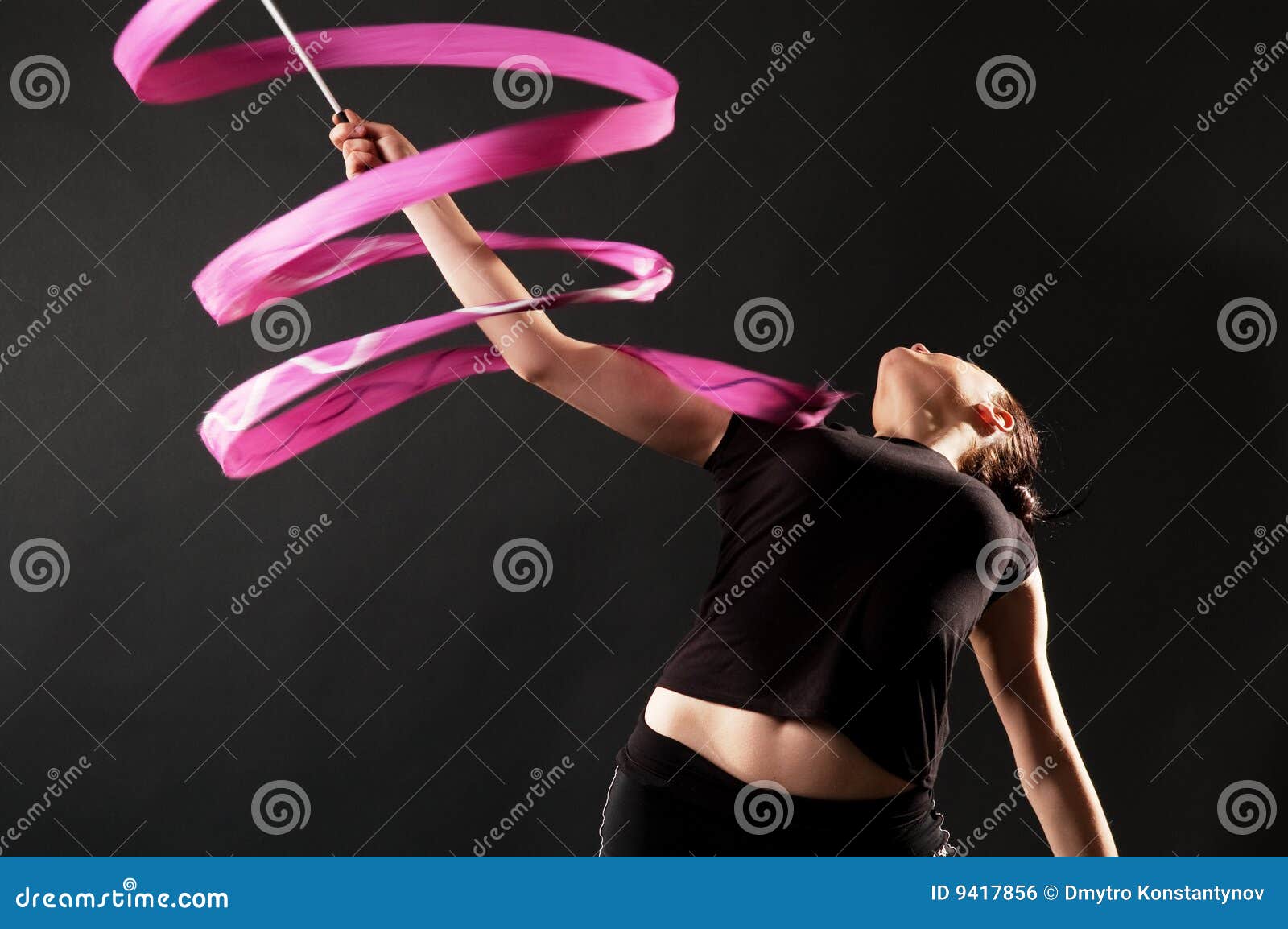 Gymnast With Ribbon Royalty-Free Stock Photography | CartoonDealer.com ...