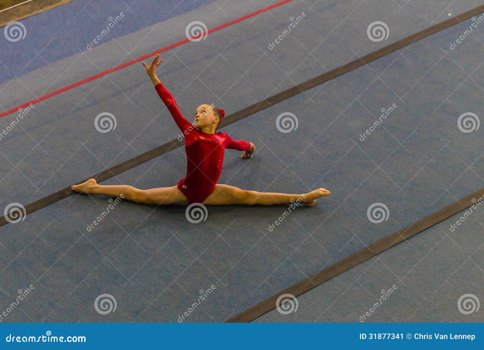 Gymnast Young Girl Dance Floor Editorial Photo - Image of gymnastic ...