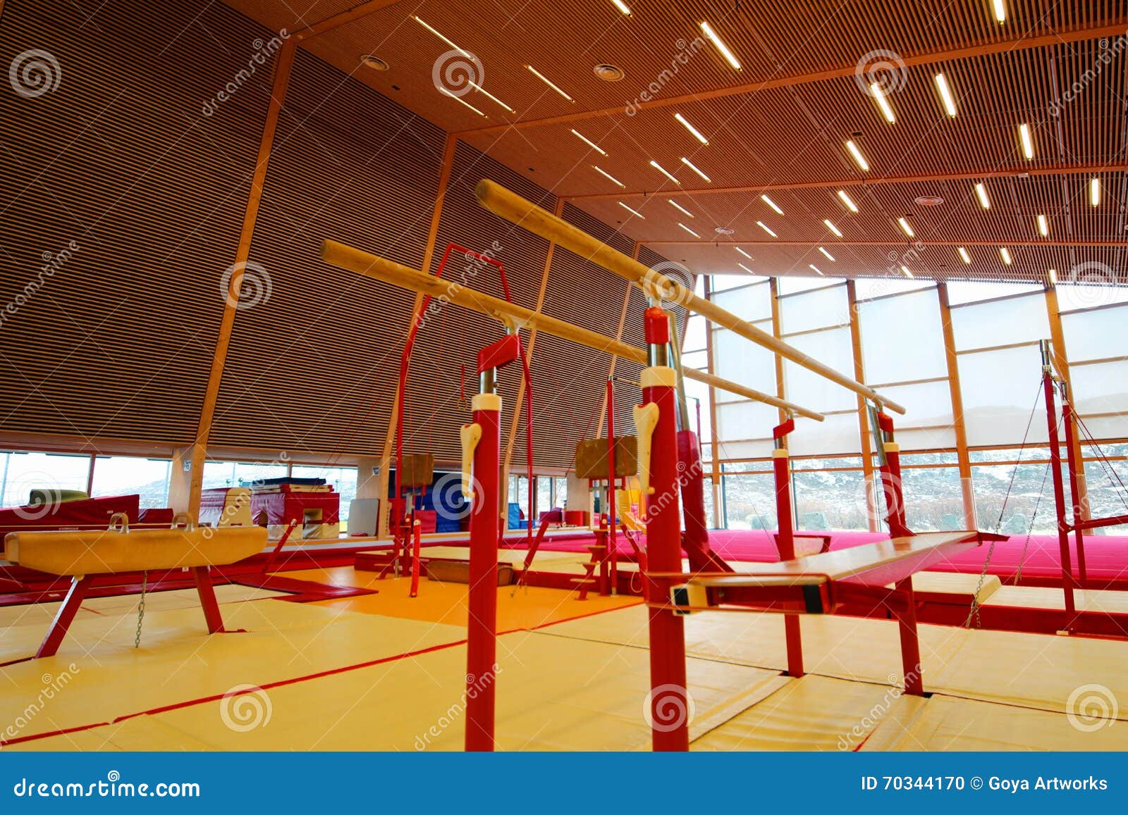 Gymnastic equipment stock photo. Image of gymnastic, gymnasium - 70344170