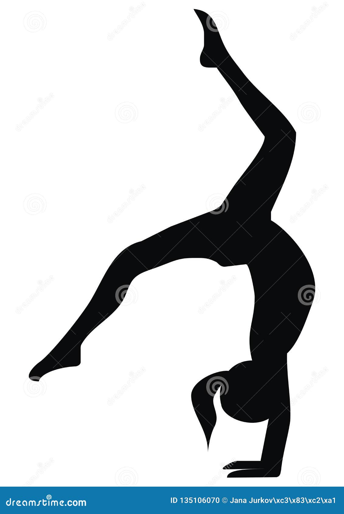 , Gymnastic Exercises Performed By Stick Man Sketch Vector Illustration ...
