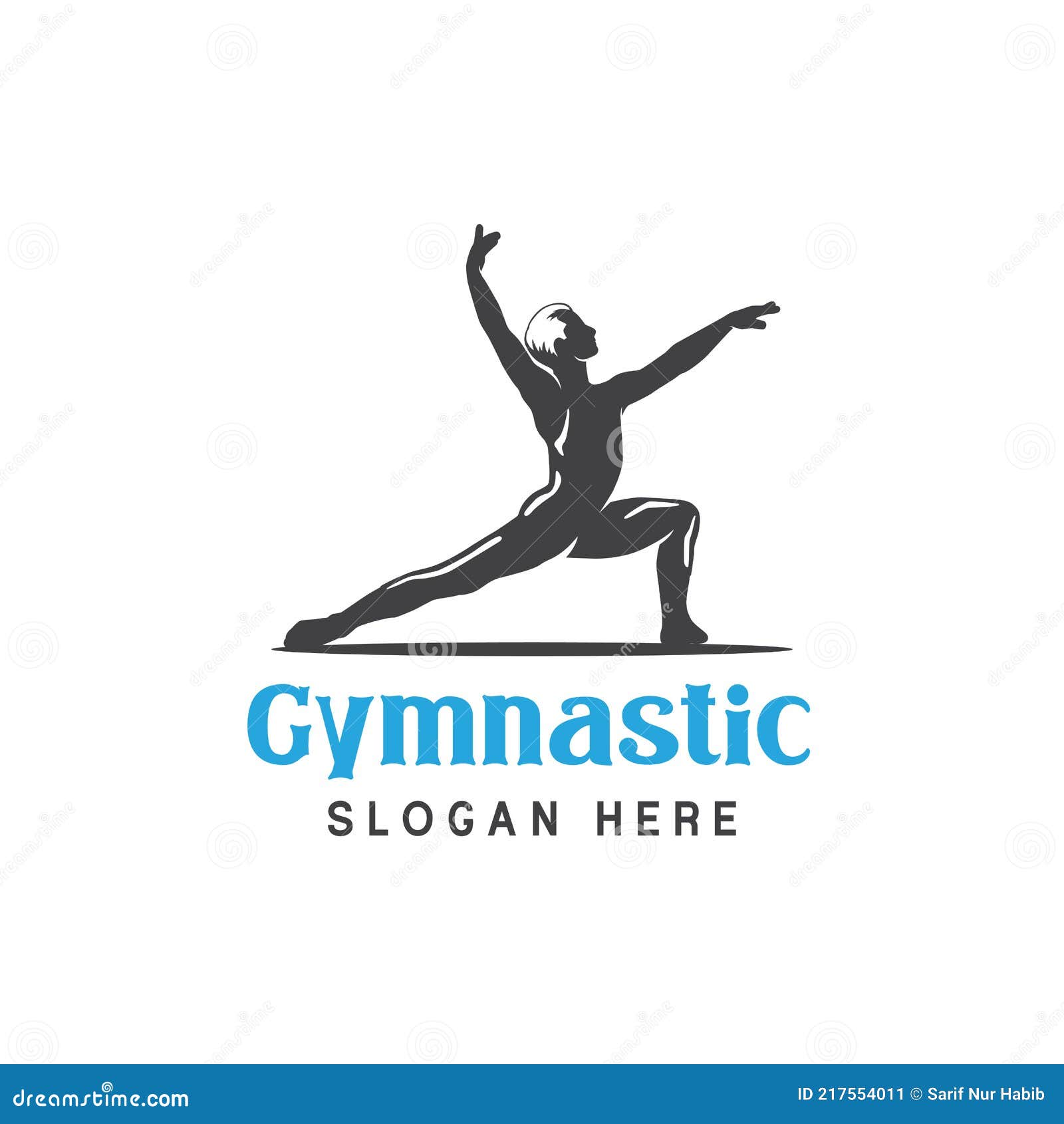Gymnastic Logo Design Template Stock Vector - Illustration of healthy ...