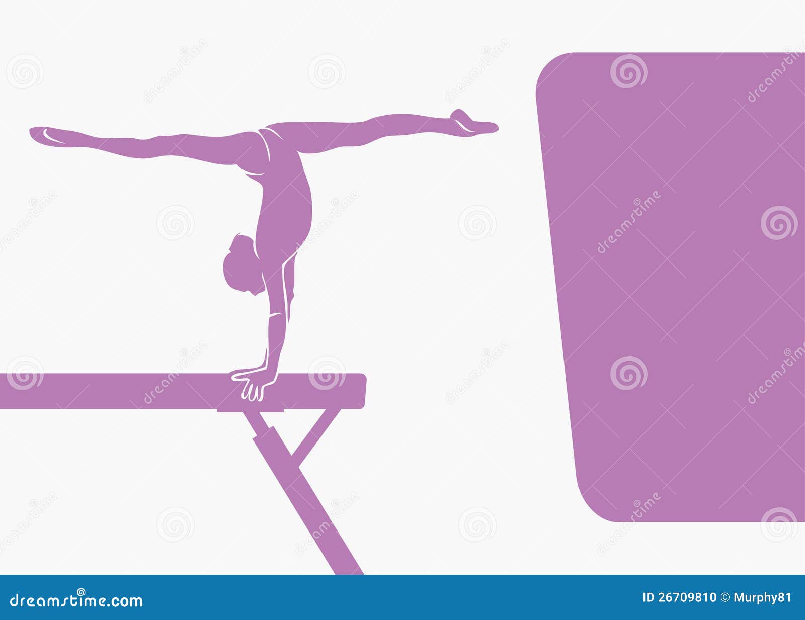 Gymnastics Beam Background Vector Illustration | CartoonDealer.com ...