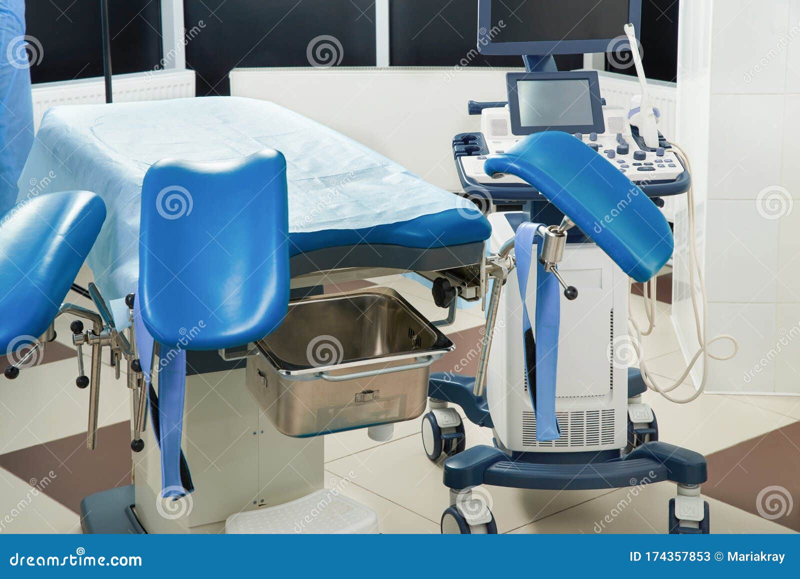 Gynecological Room with Chair and Equipment Stock Image - Image of ...