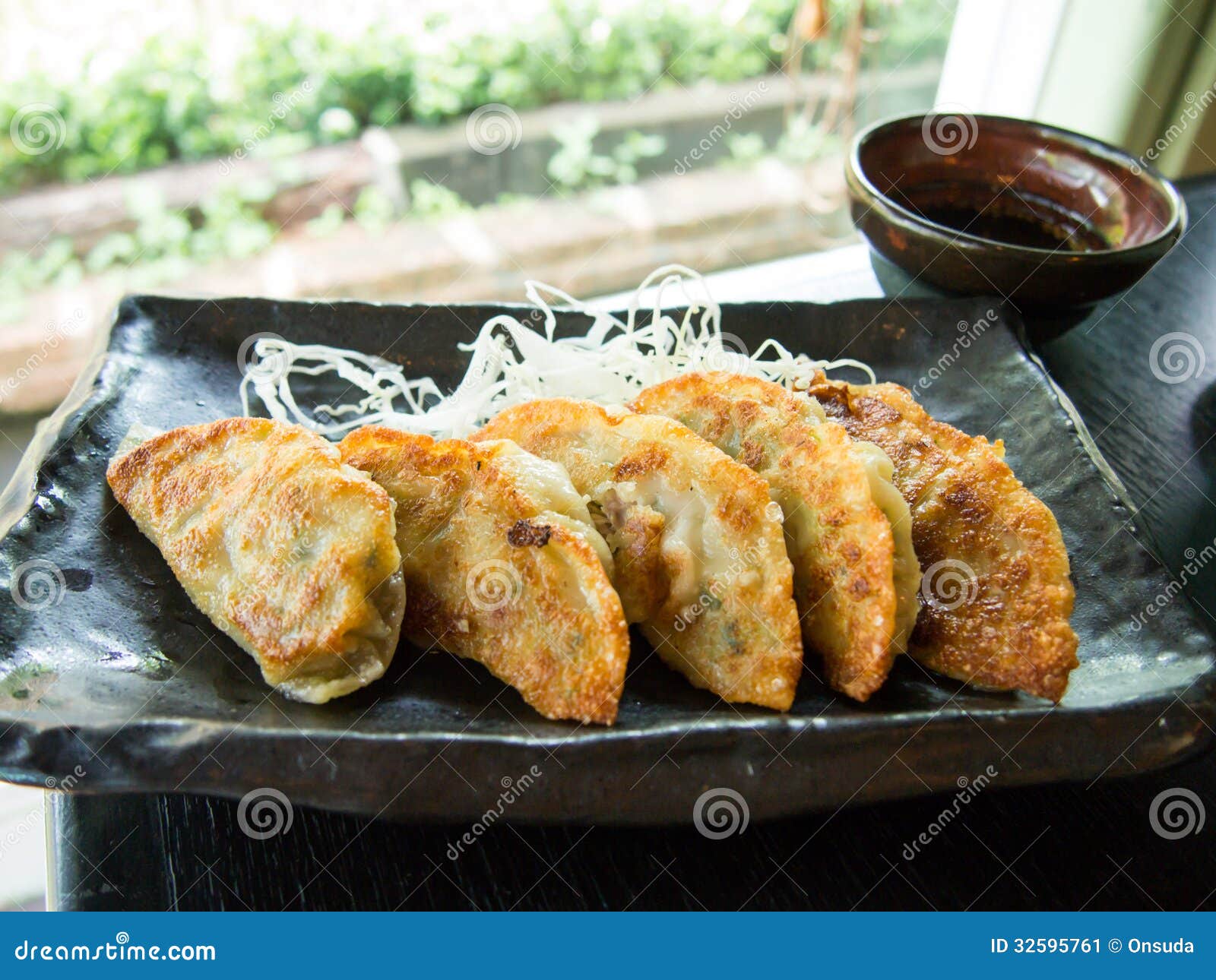 Gyoza stock image. Image of black, gyoza, snack, decorate - 32595761