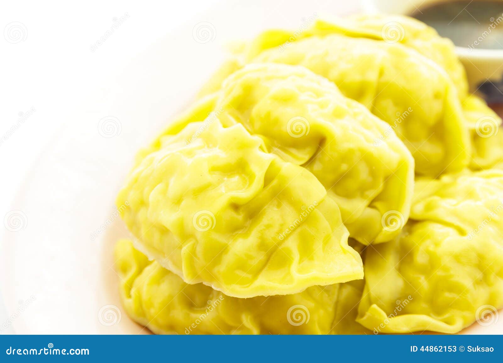 Gyoza stock image. Image of isolated, dish, sauce, gyoza - 44862153