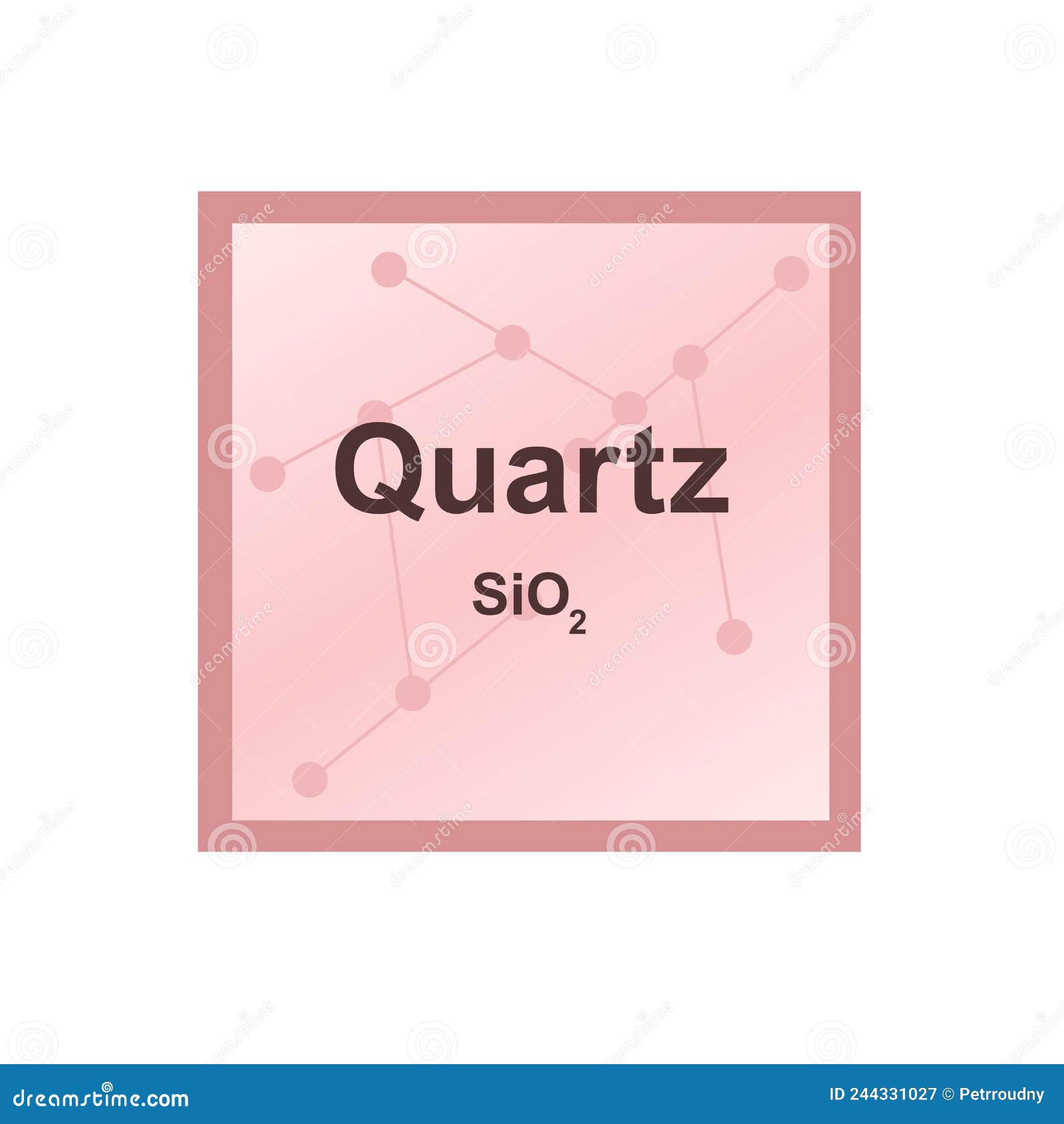Vector Symbol of Quartz SiO2 from the Mohs Scale of Mineral Hardness on ...