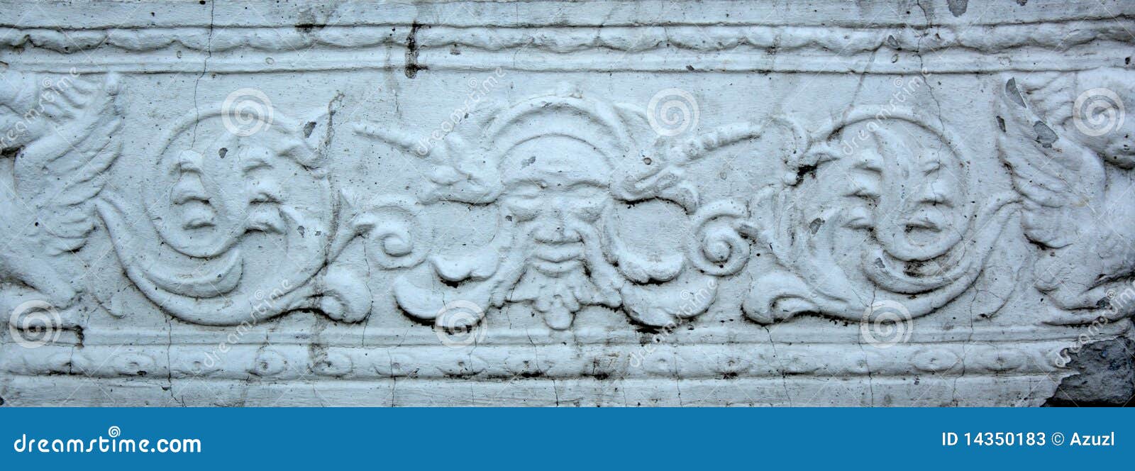 Gypsum bas-relief stock image. Image of vintage, ornament - 14350183