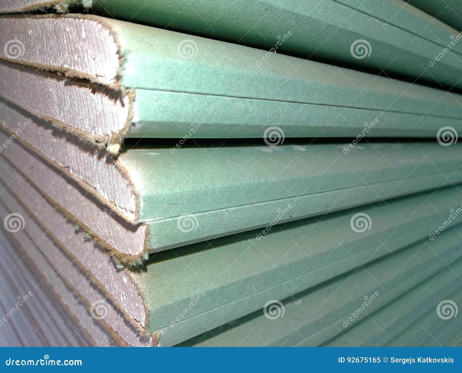 Gypsum board stock image. Image of material, stack, storehouse - 92675165