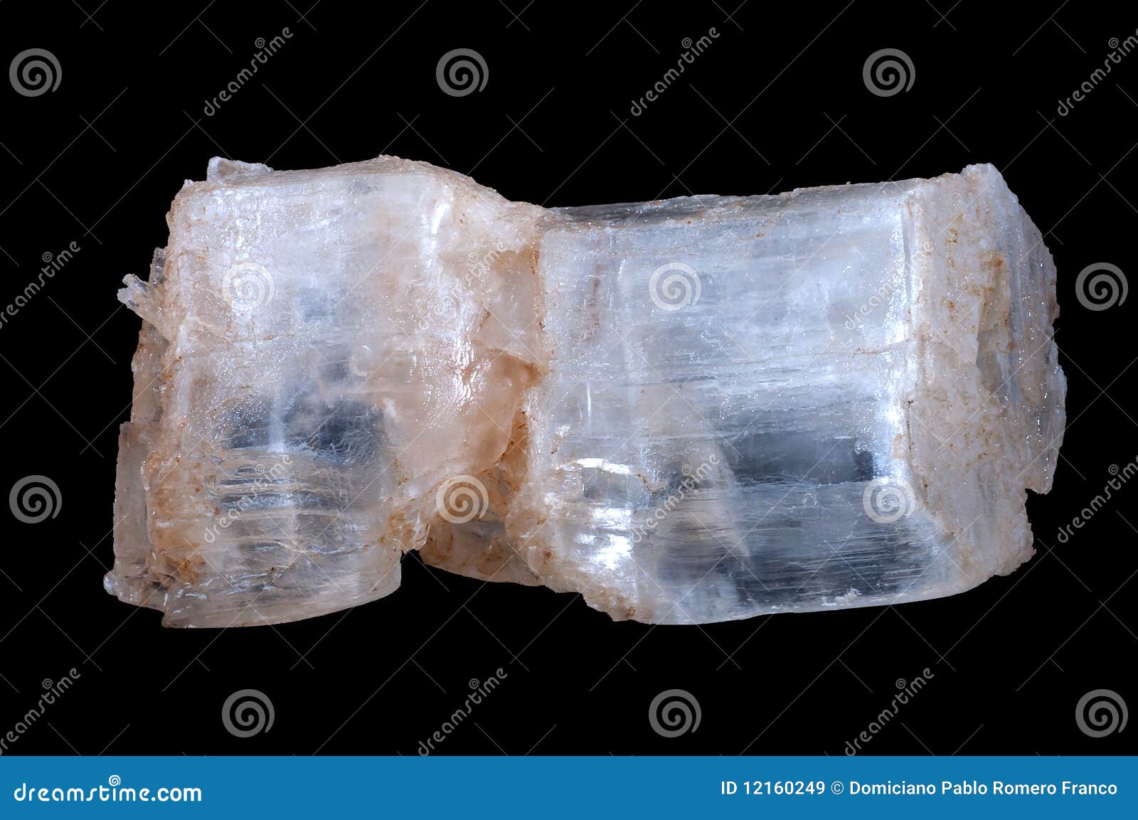 Gypsum crystal stone stock image. Image of salt, crisp - 12160249