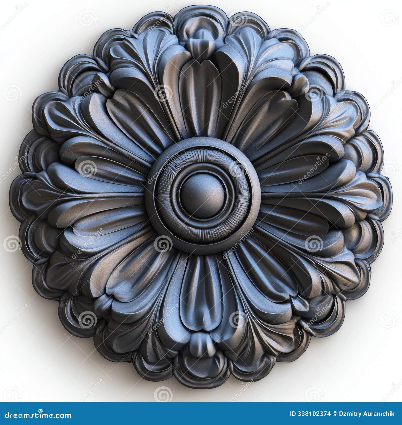 Gypsum Decoration Element for Interior. 3D Render Stock Illustration ...