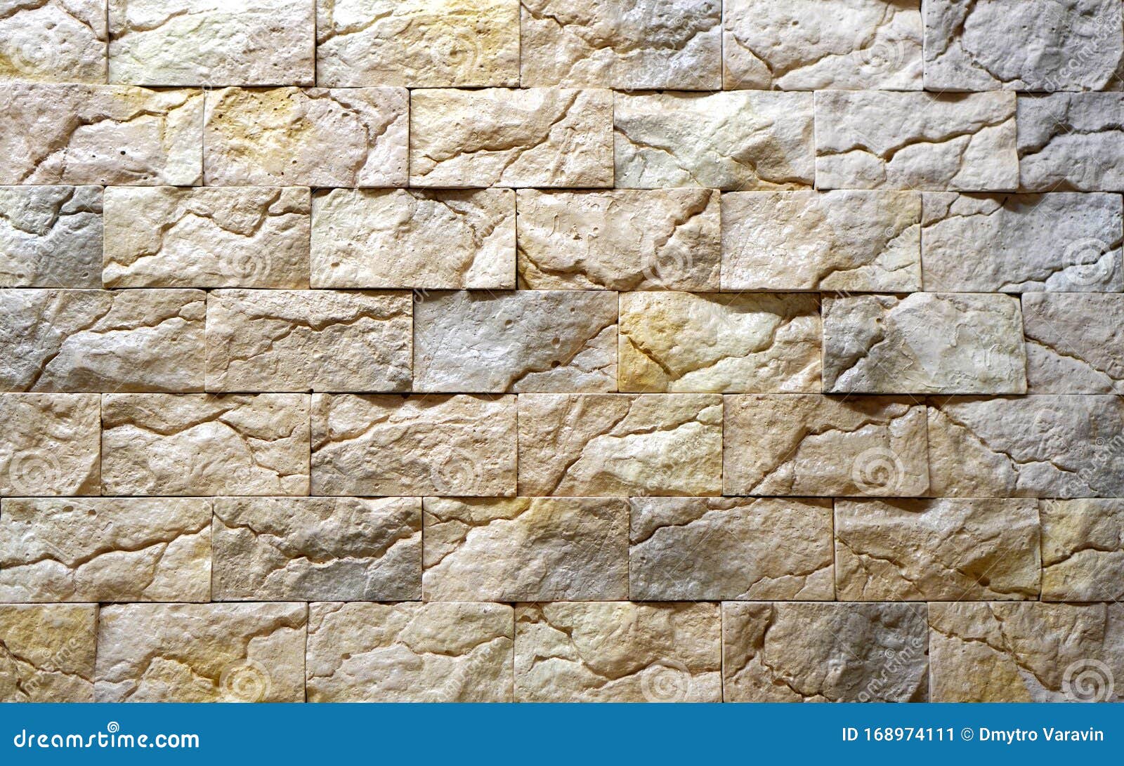 Gypsum Decorative Bricks Background Stock Image - Image of background ...