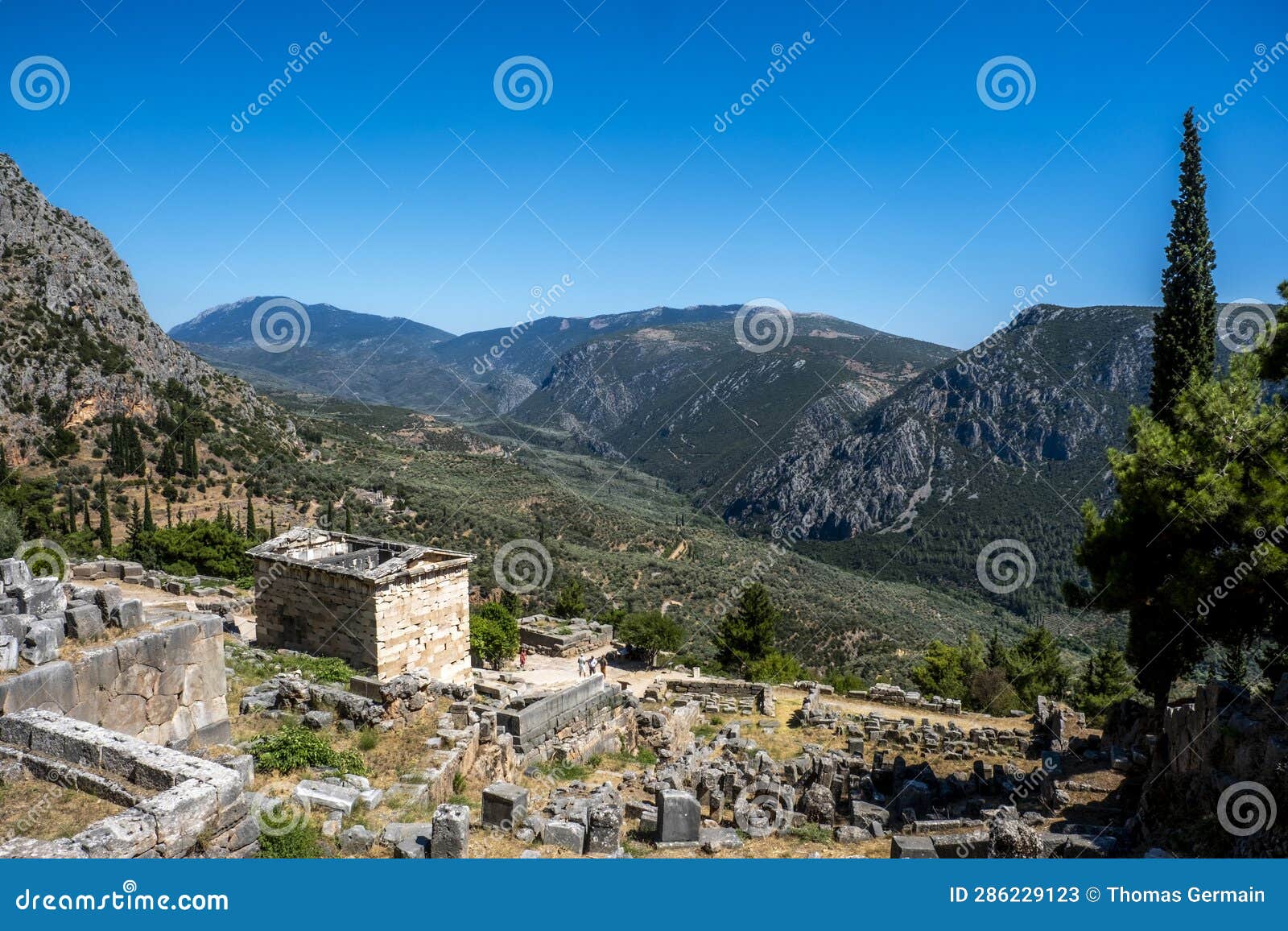 Wonderful View of Aerial Perspective of the Apollo Temple Heritage in ...
