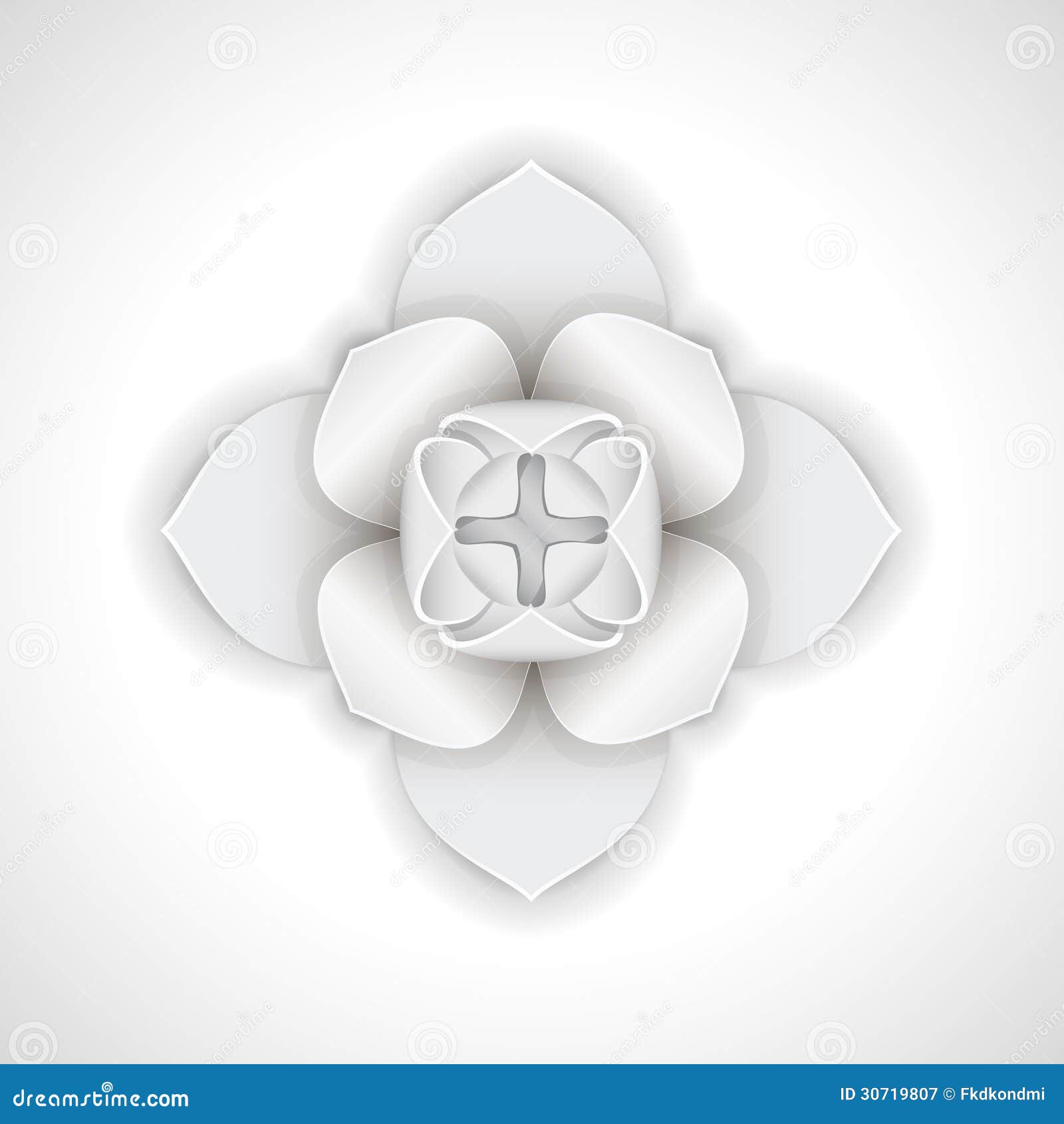 Gypsum flower. stock vector. Illustration of front, lotus - 30719807