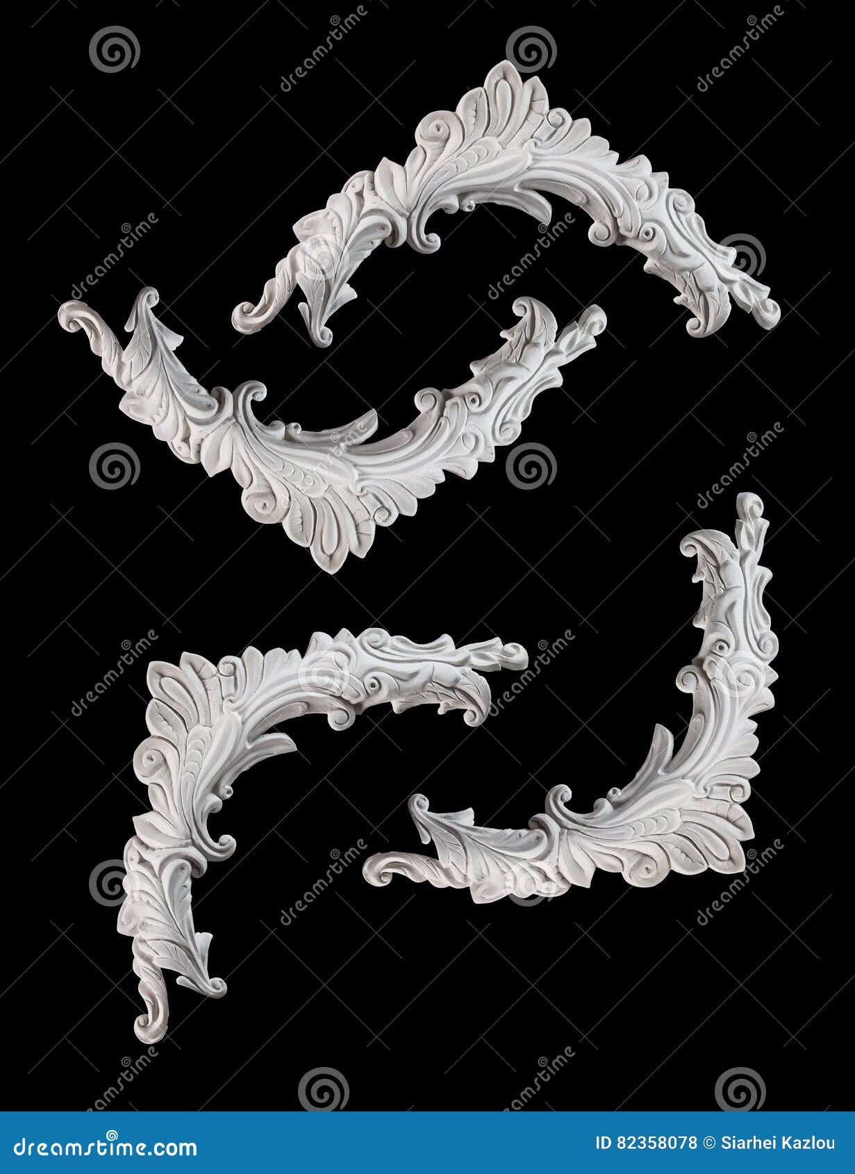 Gypsum frames and elements stock photo. Image of abstract - 82358078
