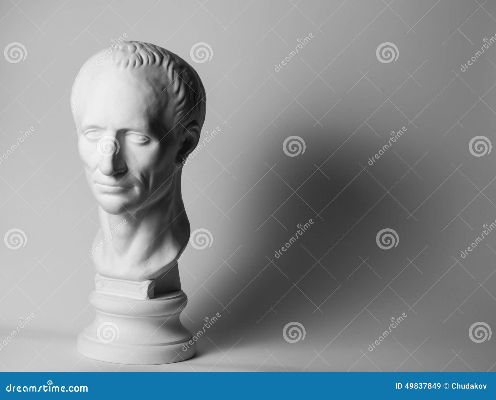 Gypsum head of Caesar stock illustration. Illustration of portrait ...