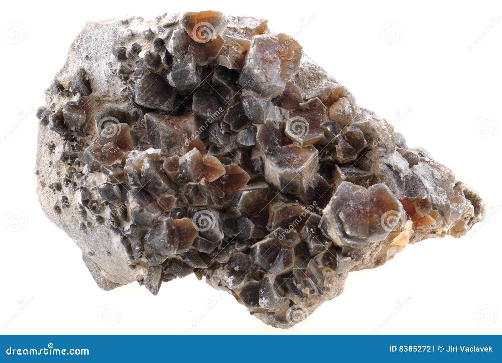 Gypsum mineral isolated stock image. Image of crystal - 83852721