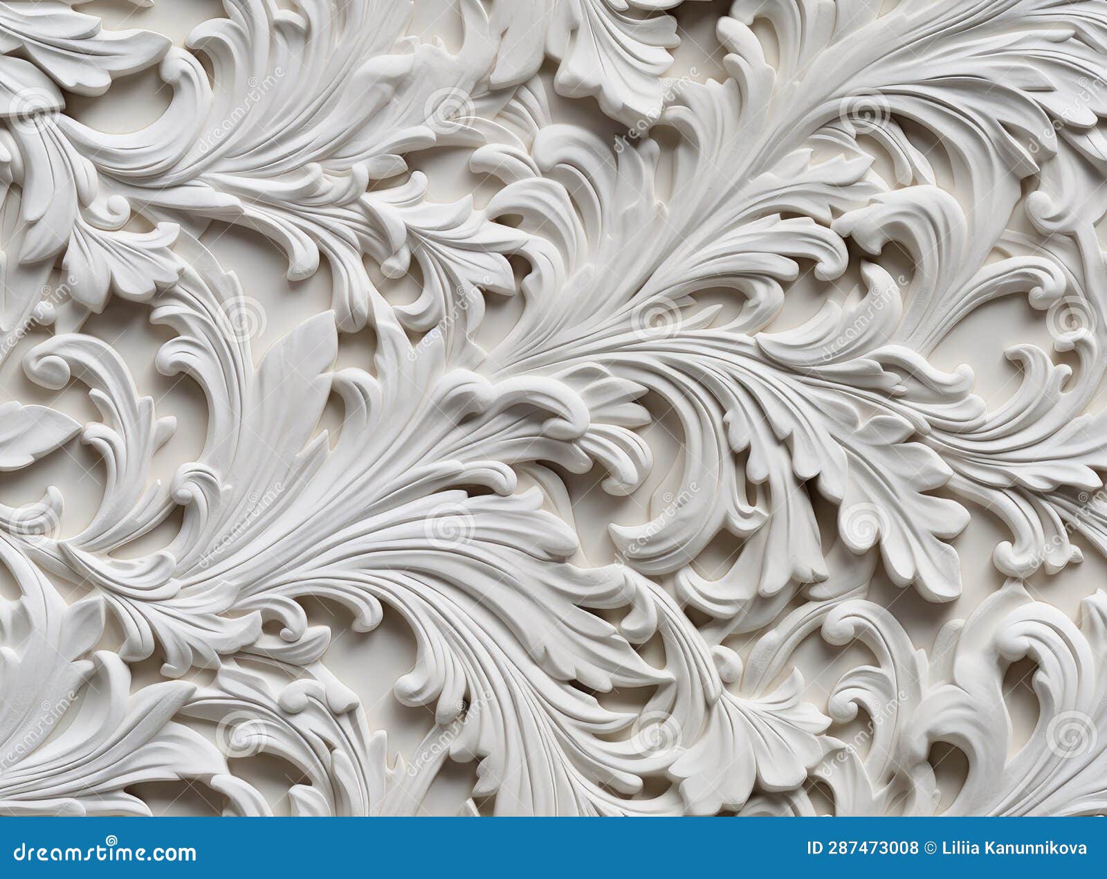 Gypsum Patterns of White Flowers, Gypsum Background Floral Pattern ...