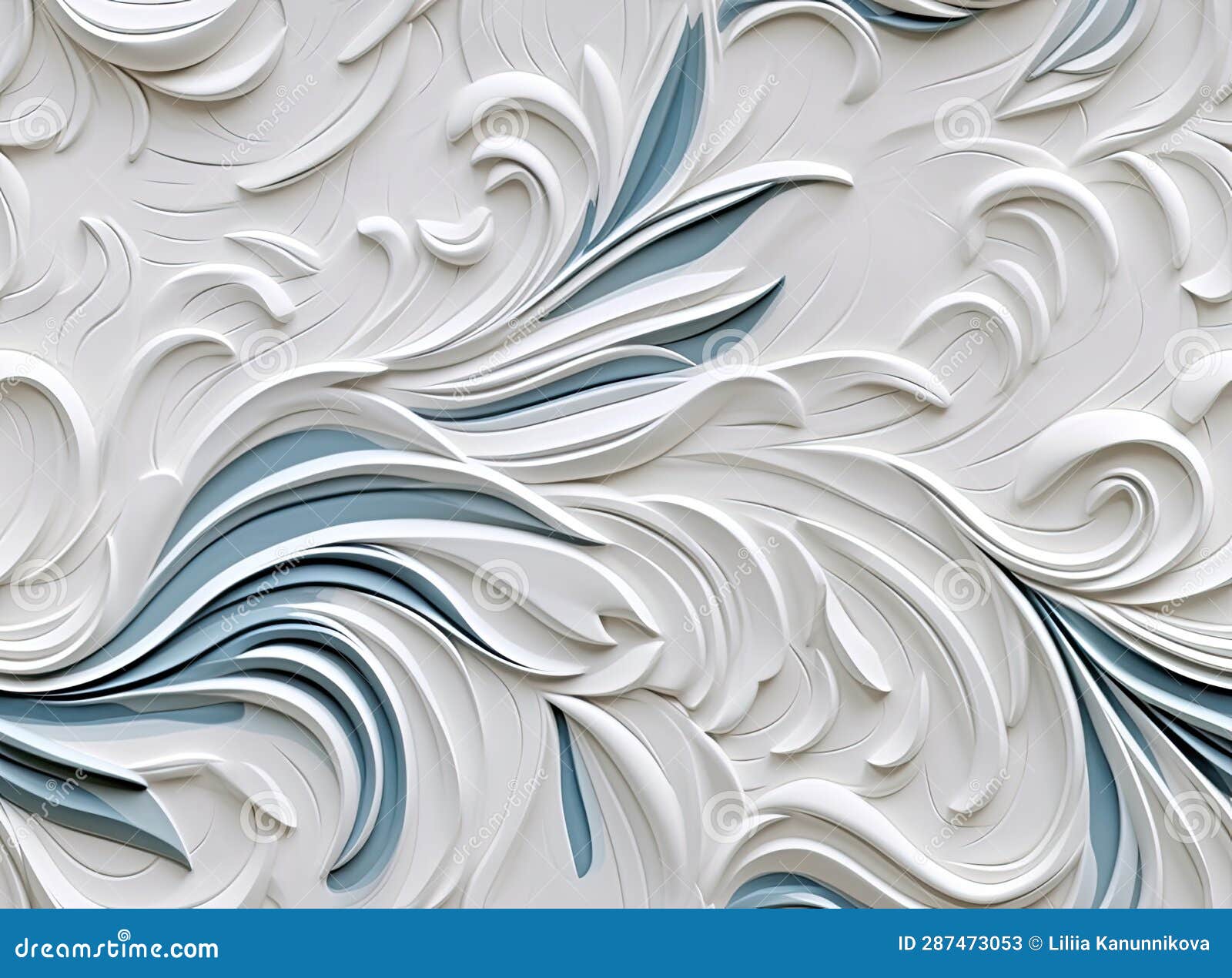 Gypsum Patterns of White Flowers, Gypsum Background Floral Pattern ...