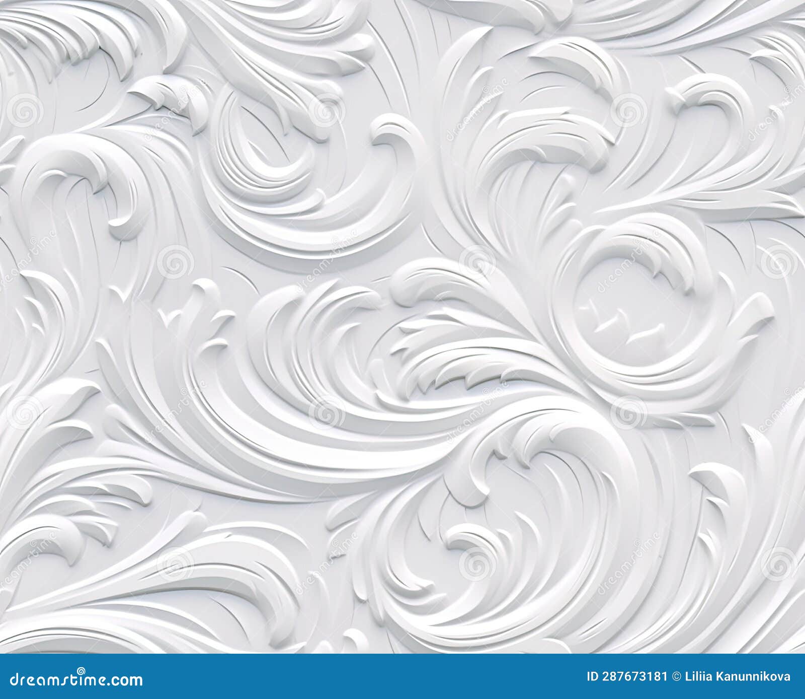 Gypsum Patterns of White Flowers, Gypsum Background Floral Pattern ...