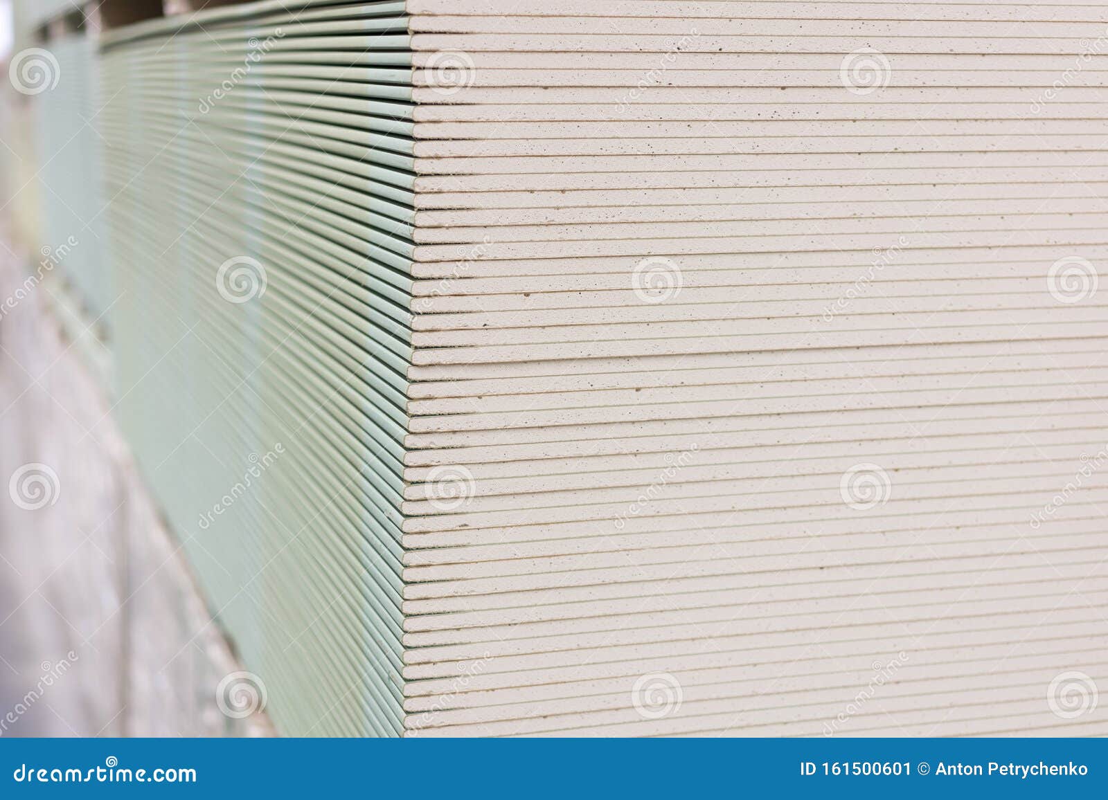 Gypsum Plasterboard In The Pack. The Stack Of Gypsum Board Preparing ...