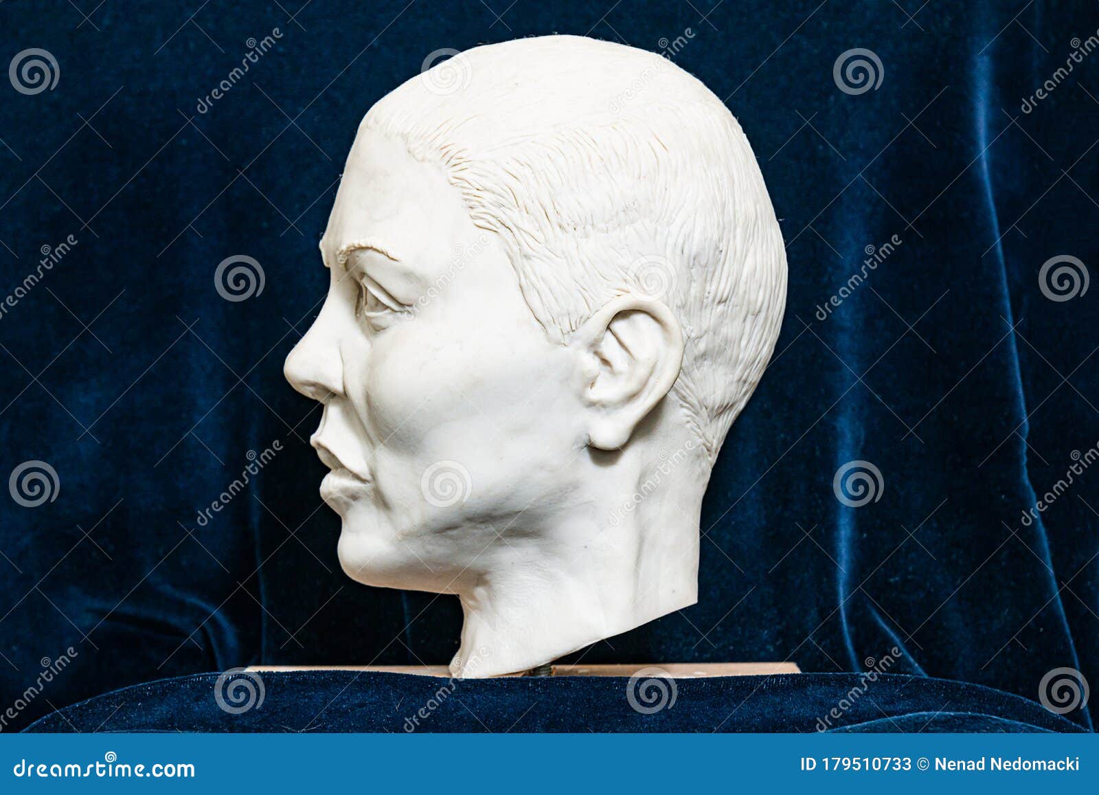Gypsum Sculpture of an Unknown Man Editorial Stock Photo - Image of ...