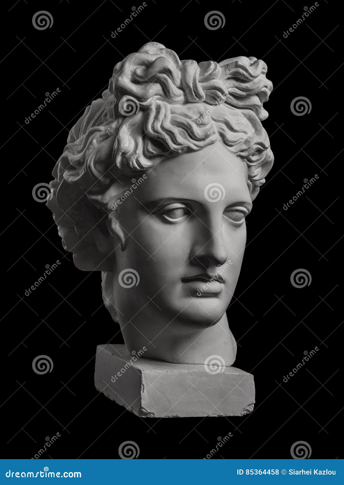 Gypsum Statue of Apollo`s Head Stock Photo - Image of bust, blind: 85364458