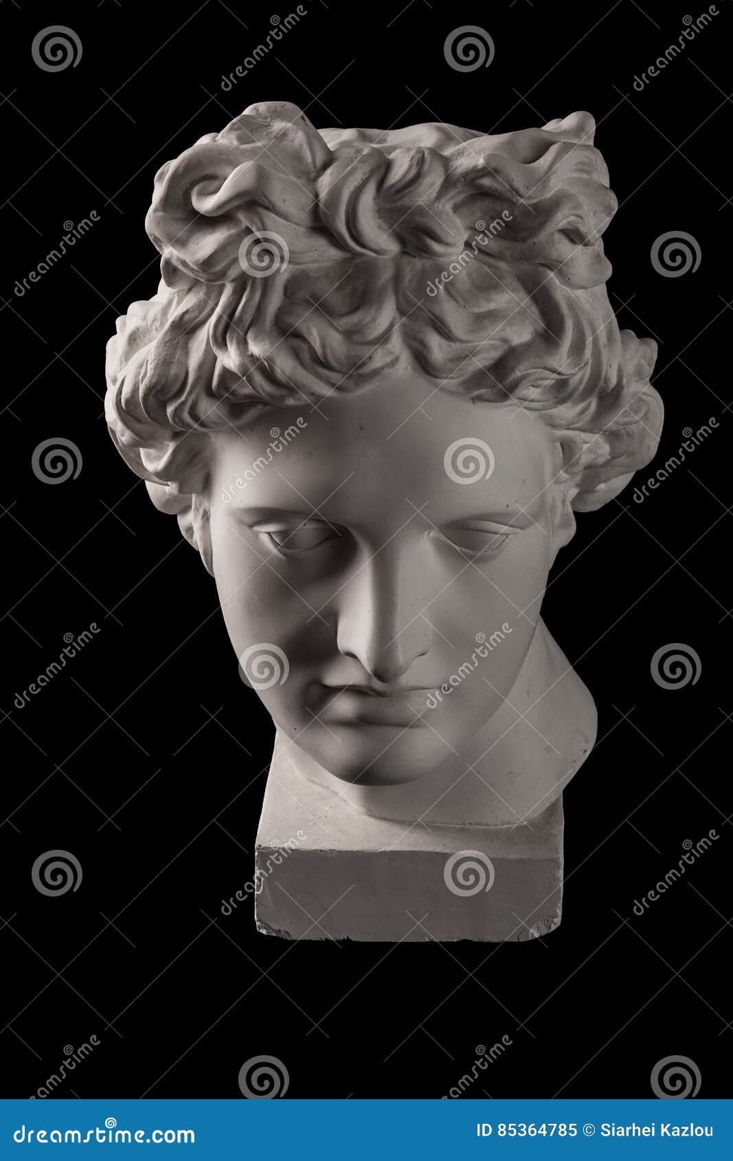 Gypsum Statue of Apollo`s Head Stock Image - Image of bust, court: 85364785