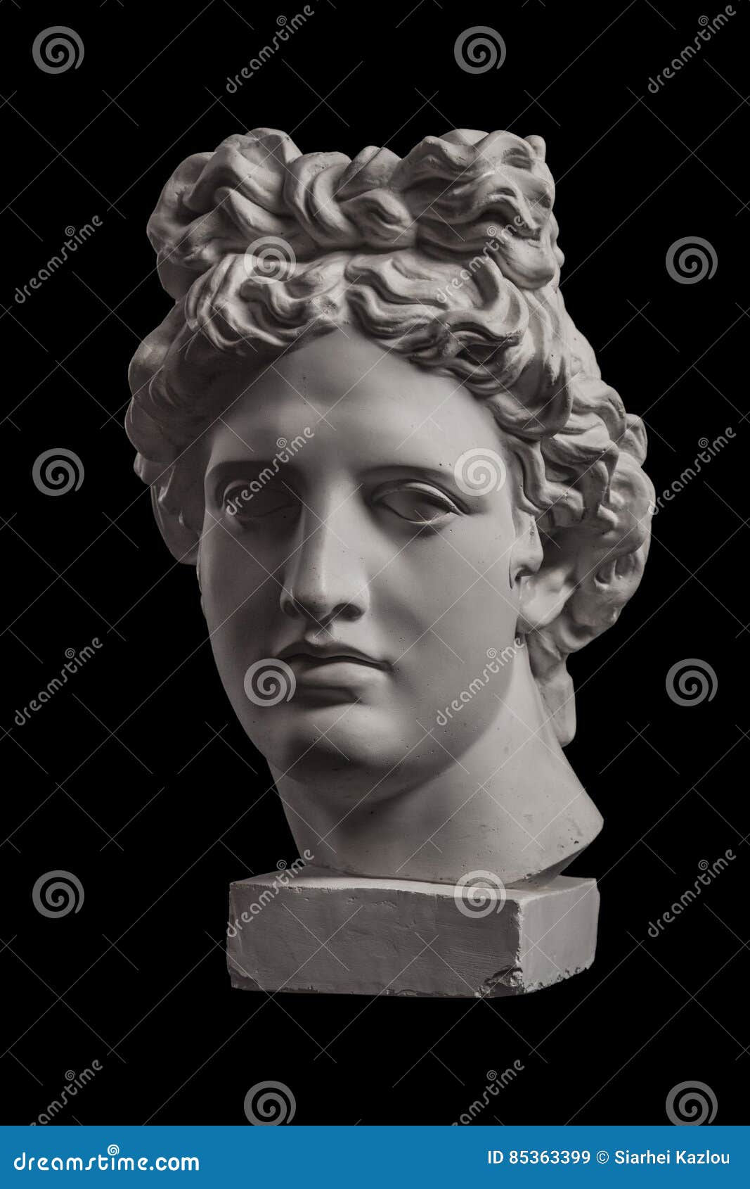 Gypsum Statue of Apollo`s Head Stock Image - Image of greece, apollo ...