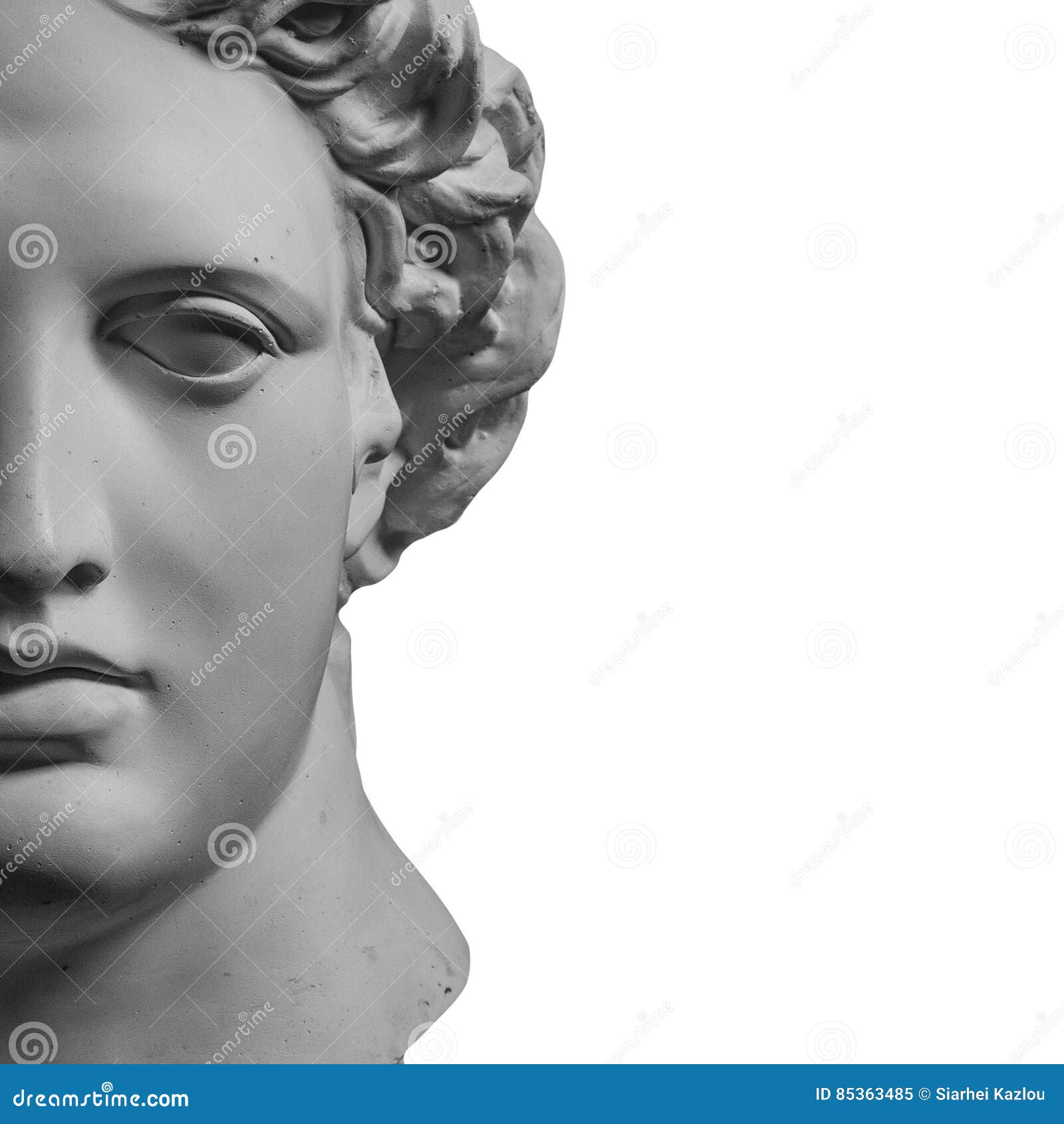 Gypsum Statue of Apollo`s Head Stock Image - Image of antiquity ...