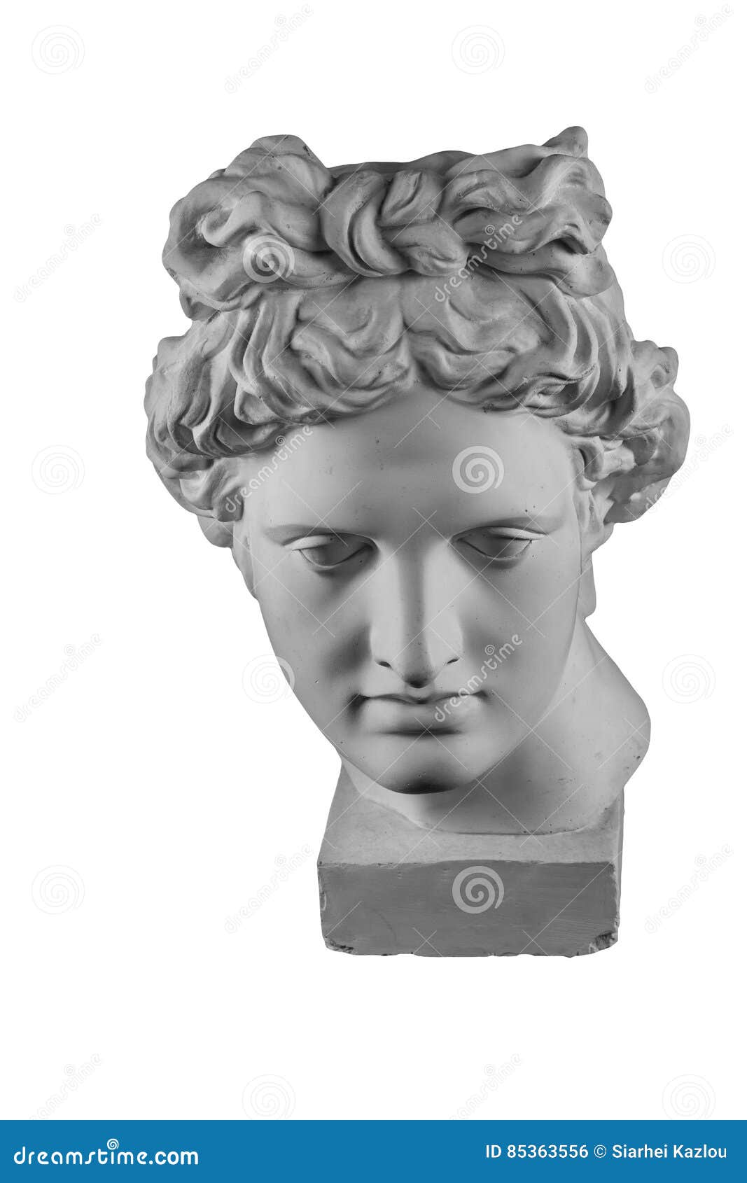 Gypsum Statue of Apollo`s Head Stock Photo - Image of apollon, artwork ...