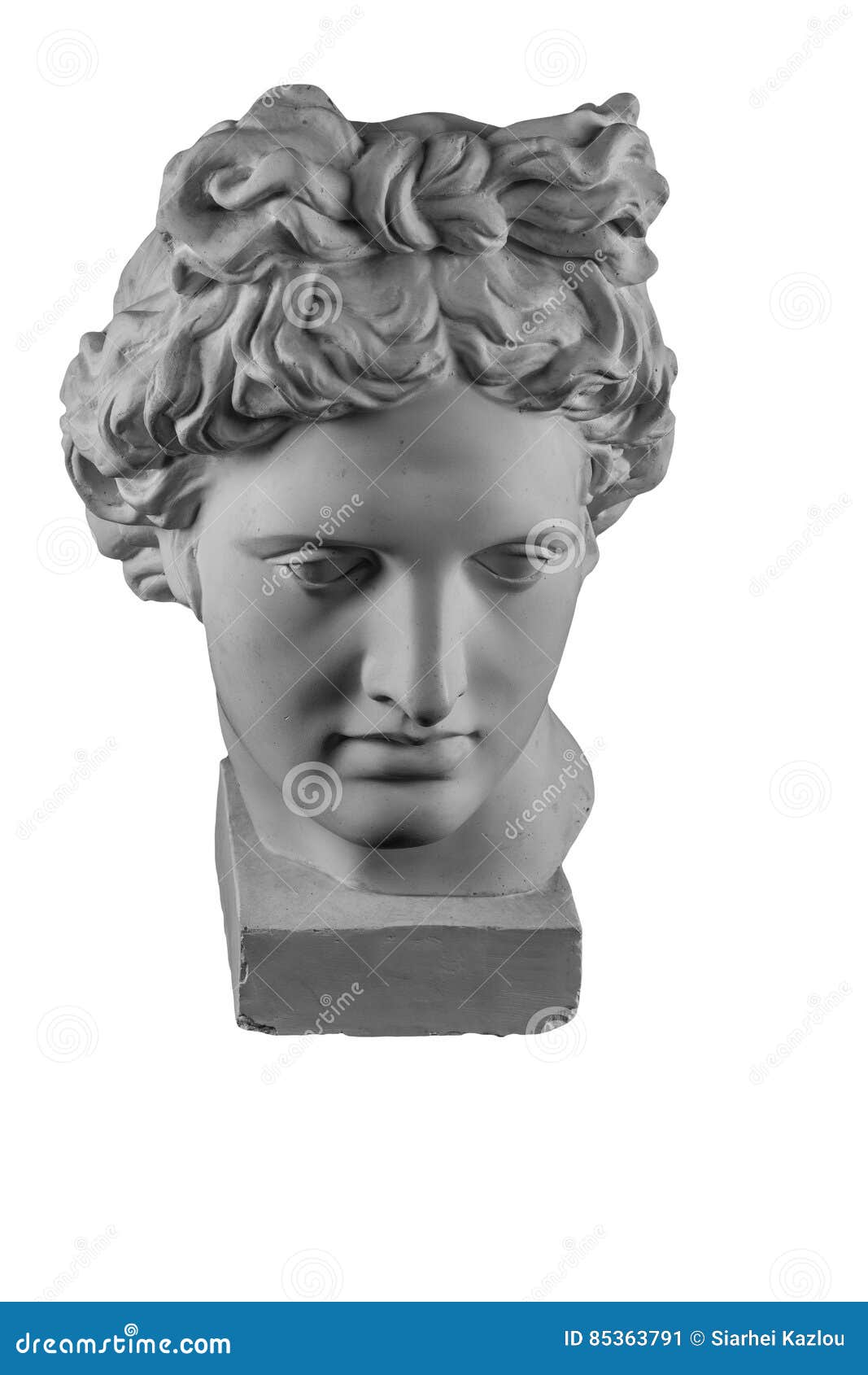 Gypsum Statue of Apollo`s Head Stock Image - Image of figure, belvedere ...