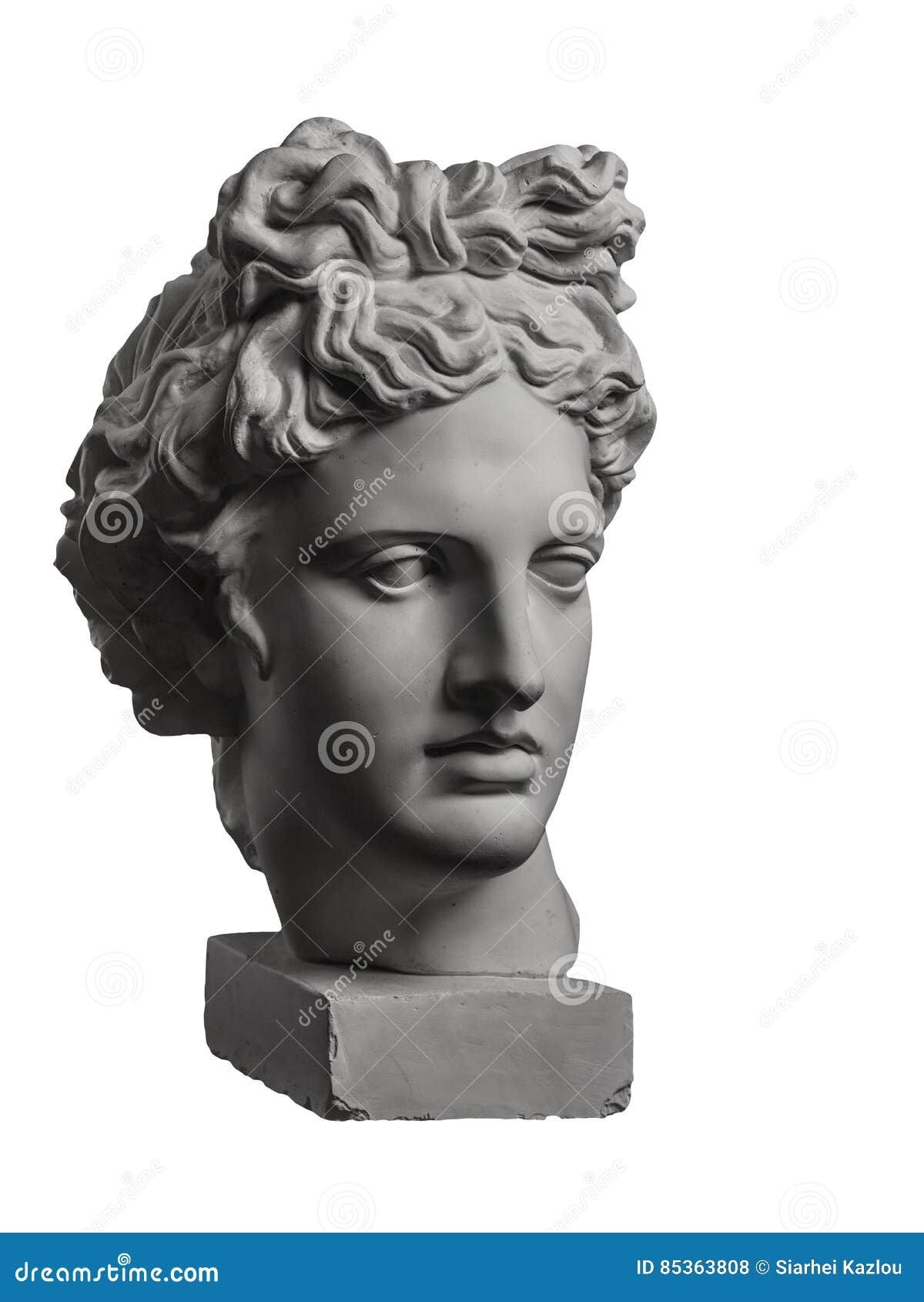 Gypsum Statue of Apollo`s Head Stock Photo - Image of apollo ...
