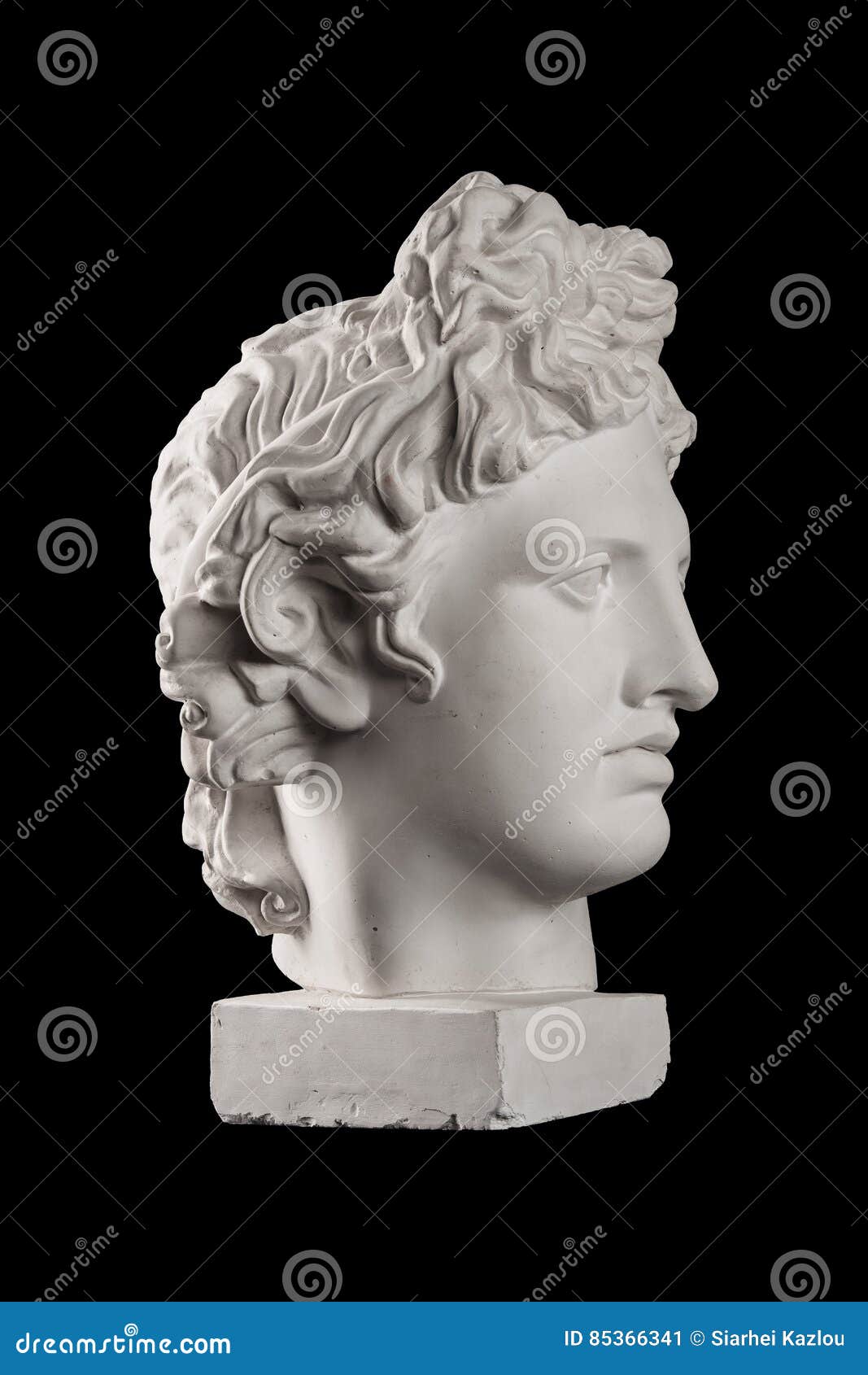 Gypsum Statue of Apollo`s Head Stock Image - Image of apollon ...