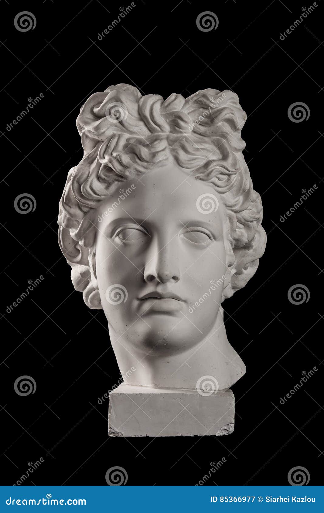 Gypsum Statue of Apollo`s Head Stock Image - Image of aesthetic ...