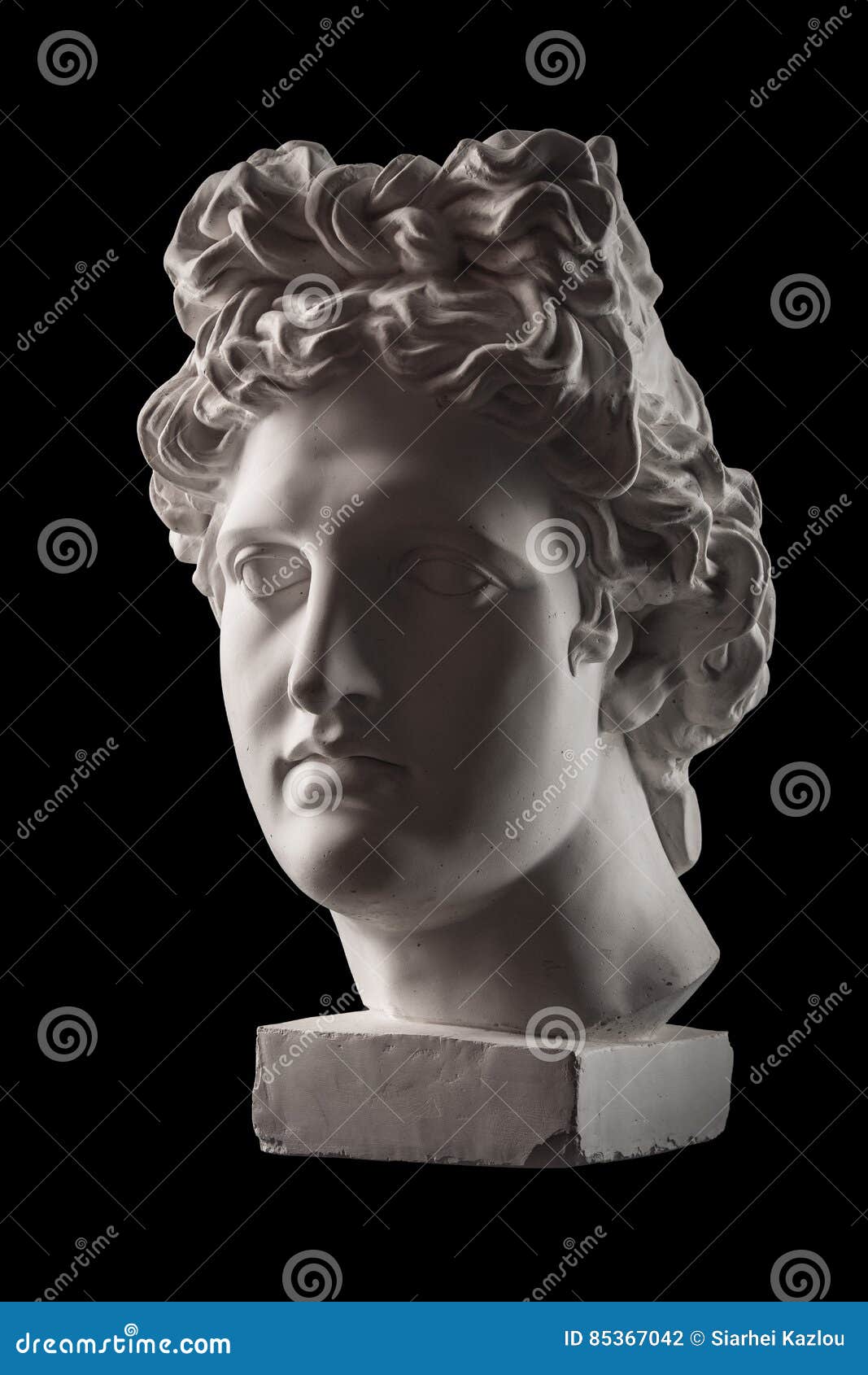 Gypsum Statue of Apollo`s Head Stock Photo - Image of bust, ancient ...