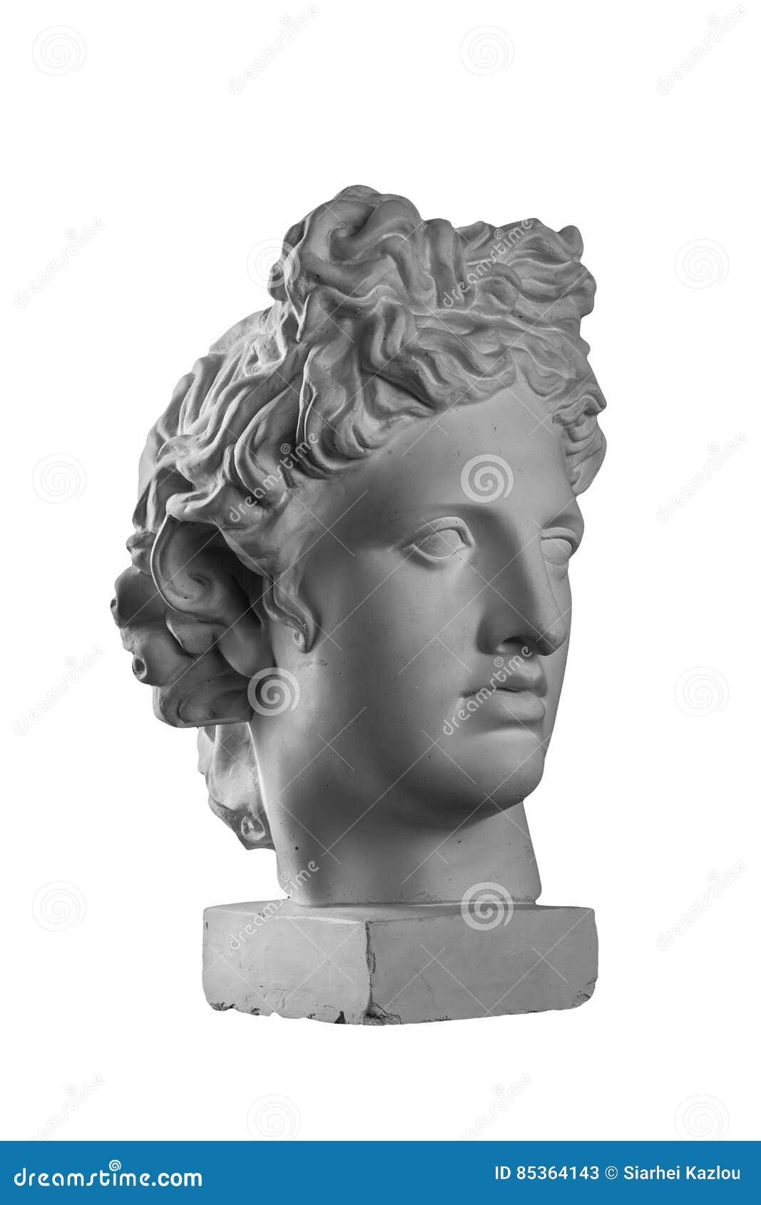 Gypsum Statue of Apollo`s Head Stock Image - Image of antique, gray ...