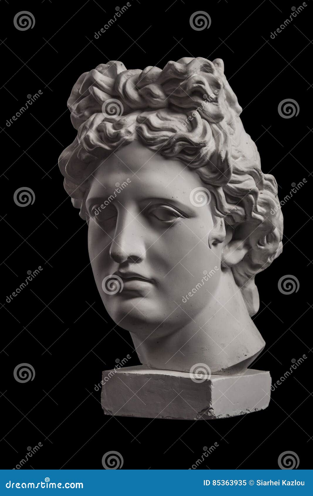 Gypsum Statue of Apollo`s Head Stock Image - Image of apollon ...