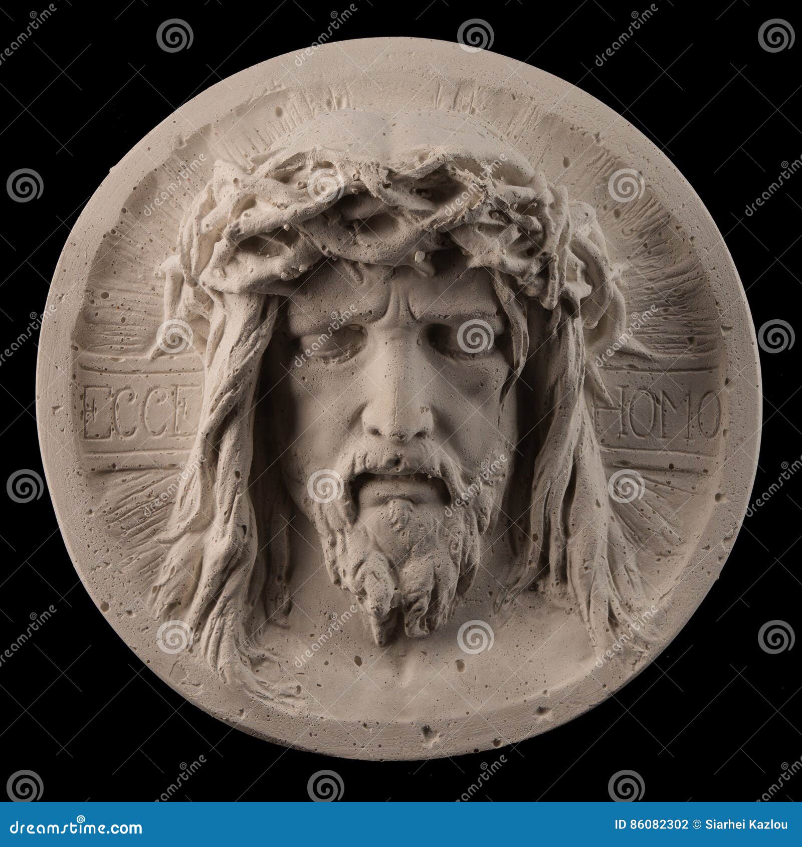 Gypsum Statue of Face of Christ Stock Photo - Image of christian, face ...