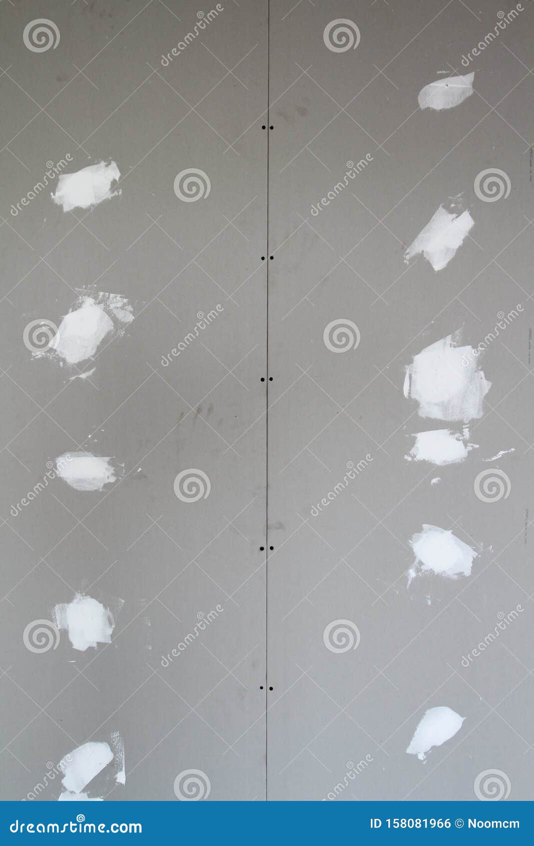 Gypsum wall with joints stock photo. Image of surface - 158081966