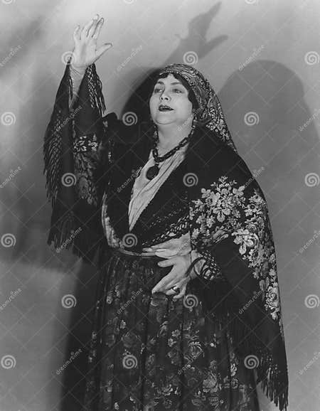 Gypsy with arm in the air stock image. Image of arms - 52033317