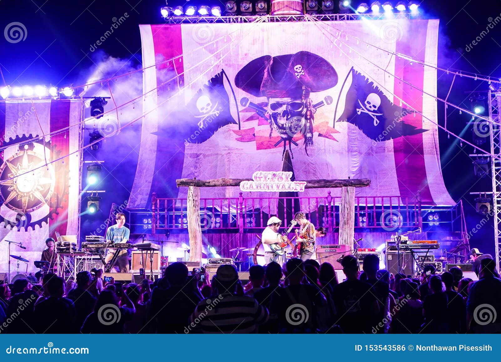 Gypsy Carnival Concert, Polycat Band on Stage Editorial Photo - Image ...