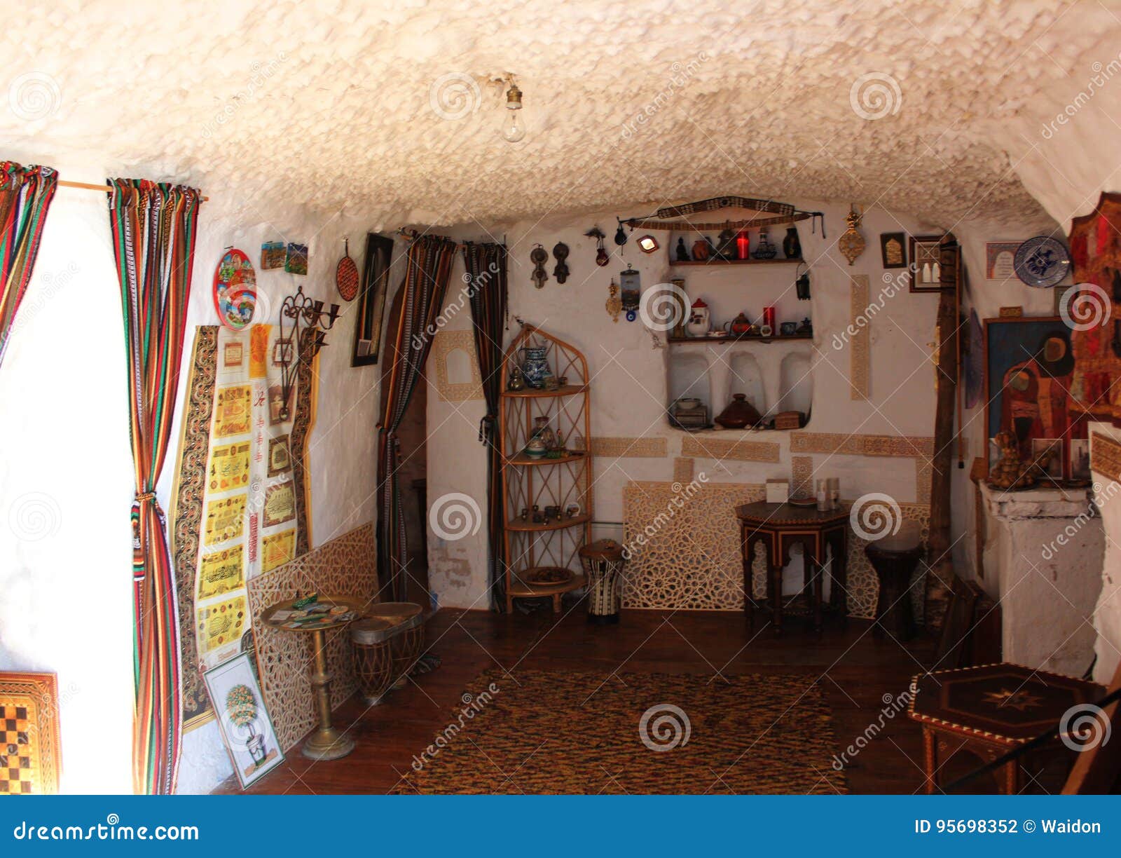 The Gypsy Cave Inside, Sacromonte Granada, Spain Editorial Photography ...