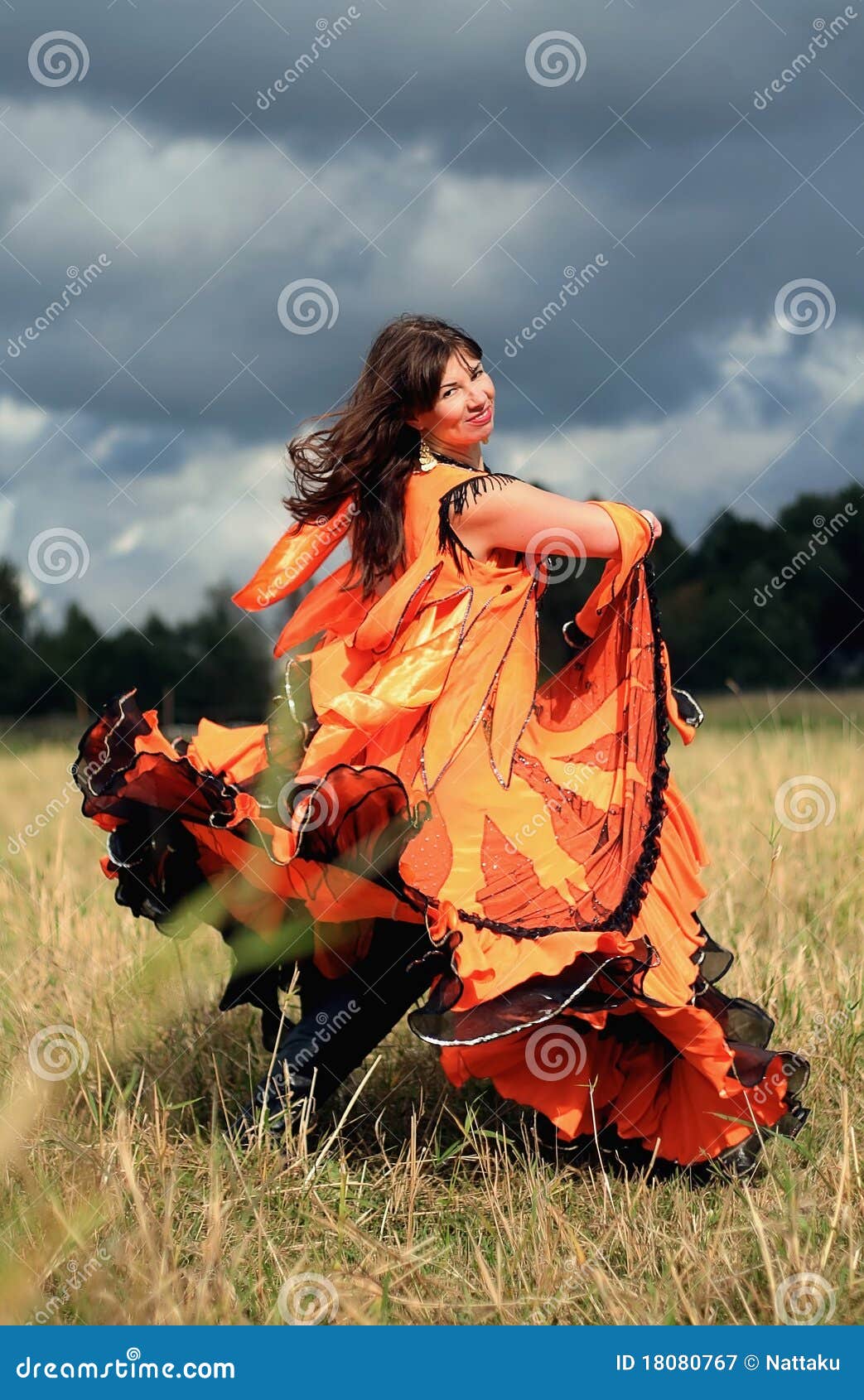 Gypsy Dance Royalty Free Stock Photography - Image: 18080767