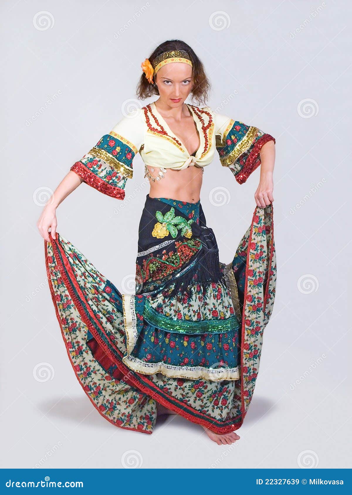 Gypsy dancer stock image. Image of ethnical, fortune - 22327639