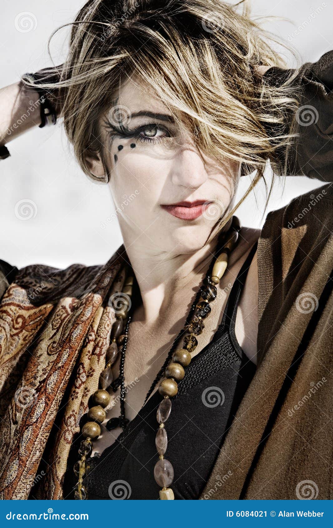 Gypsy fashion stock image. Image of glamour, winter, clothes - 6084021