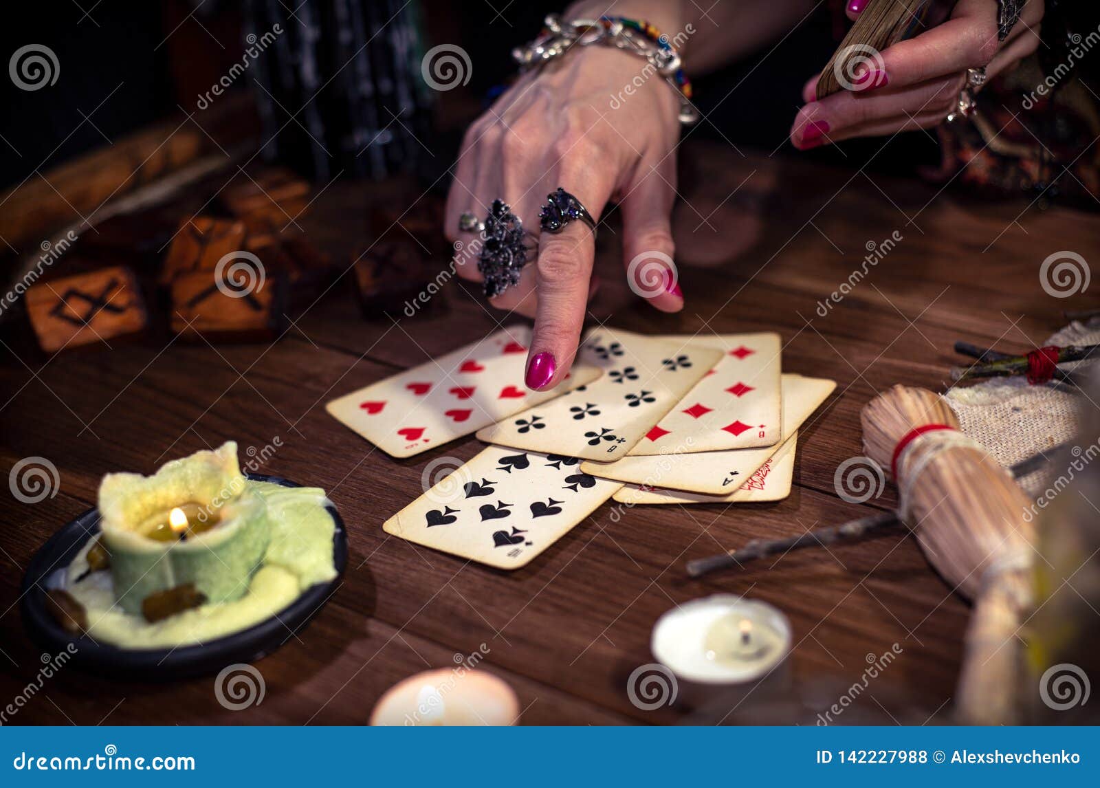 Gypsy Fortune Teller Predicts the Future Stock Photo - Image of pagan ...