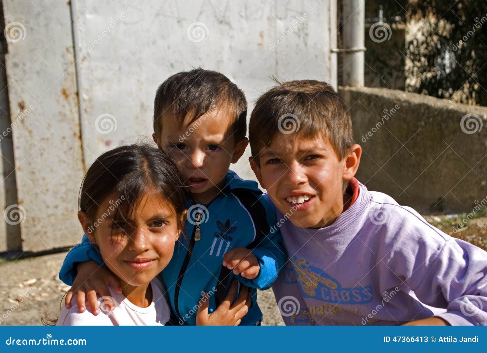 Gypsy Kids, Janjevo, Kosovo Editorial Stock Photo - Image of costume ...